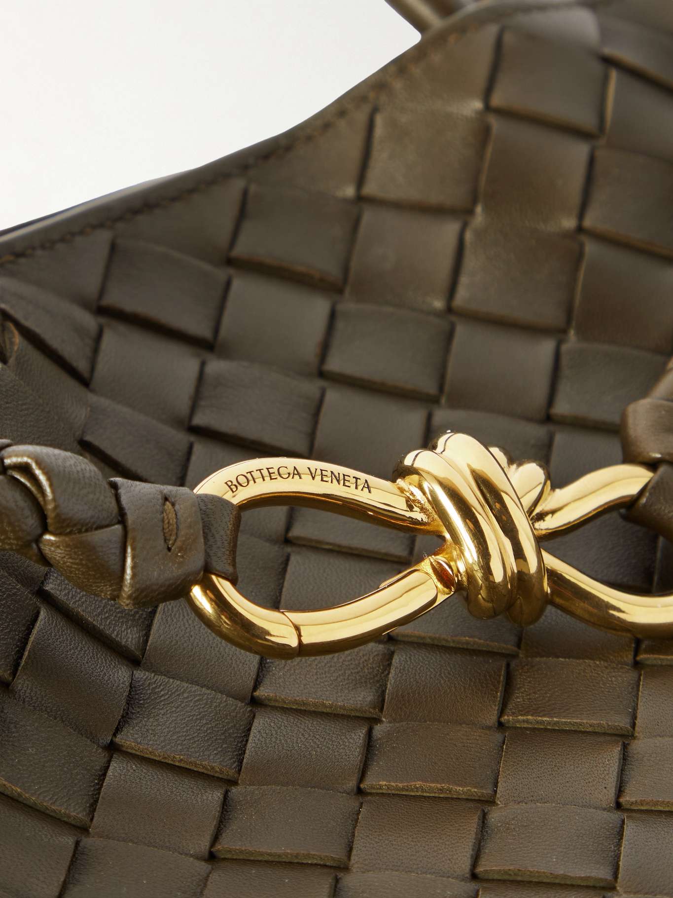 BOTTEGA VENETA Andiamo medium embellished intrecciato leather tote ...