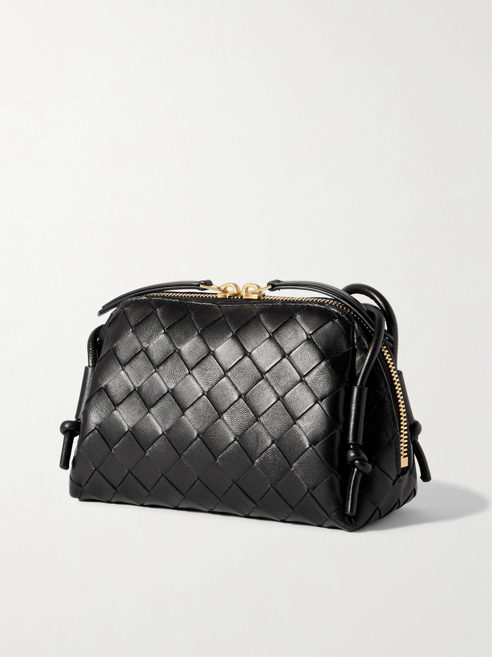 BOTTEGA VENETA Concert Pouch intrecciato leather shoulder bag | NET-A ...