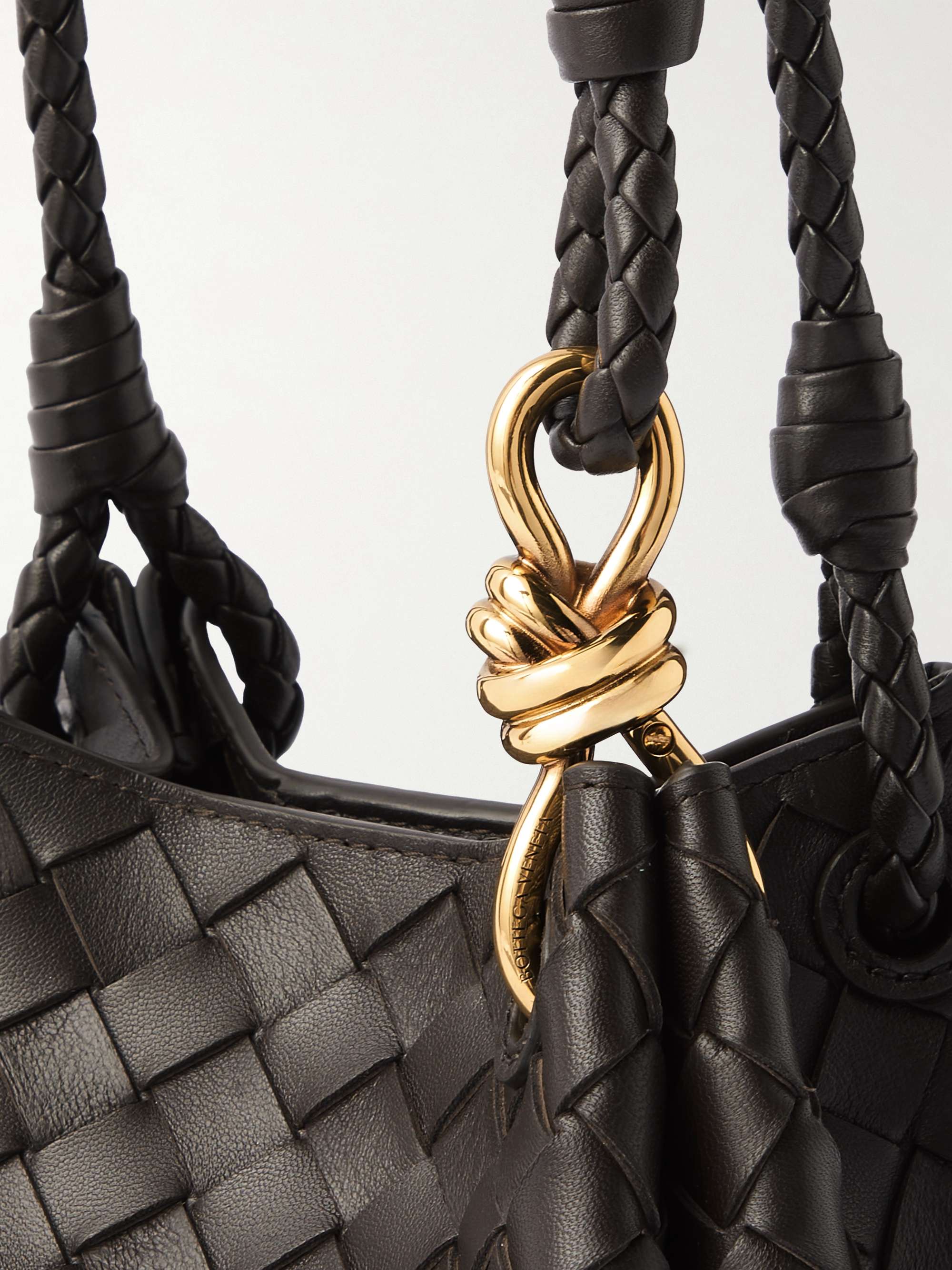 BOTTEGA VENETA Parachute small intrecciato leather shoulder bag | NET-A ...