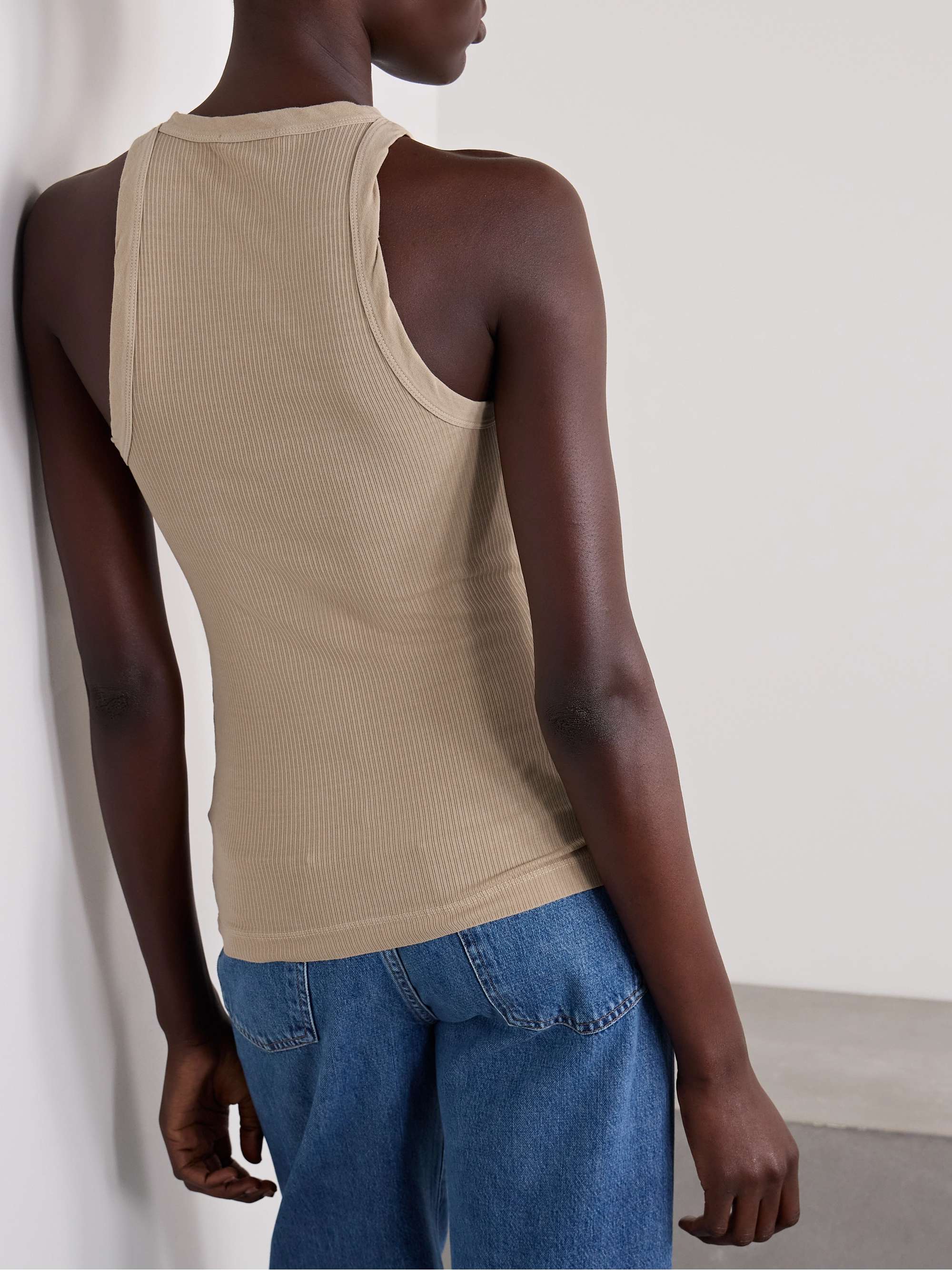 JAMES PERSE Ribbed stretch-Supima cotton tank | NET-A-PORTER