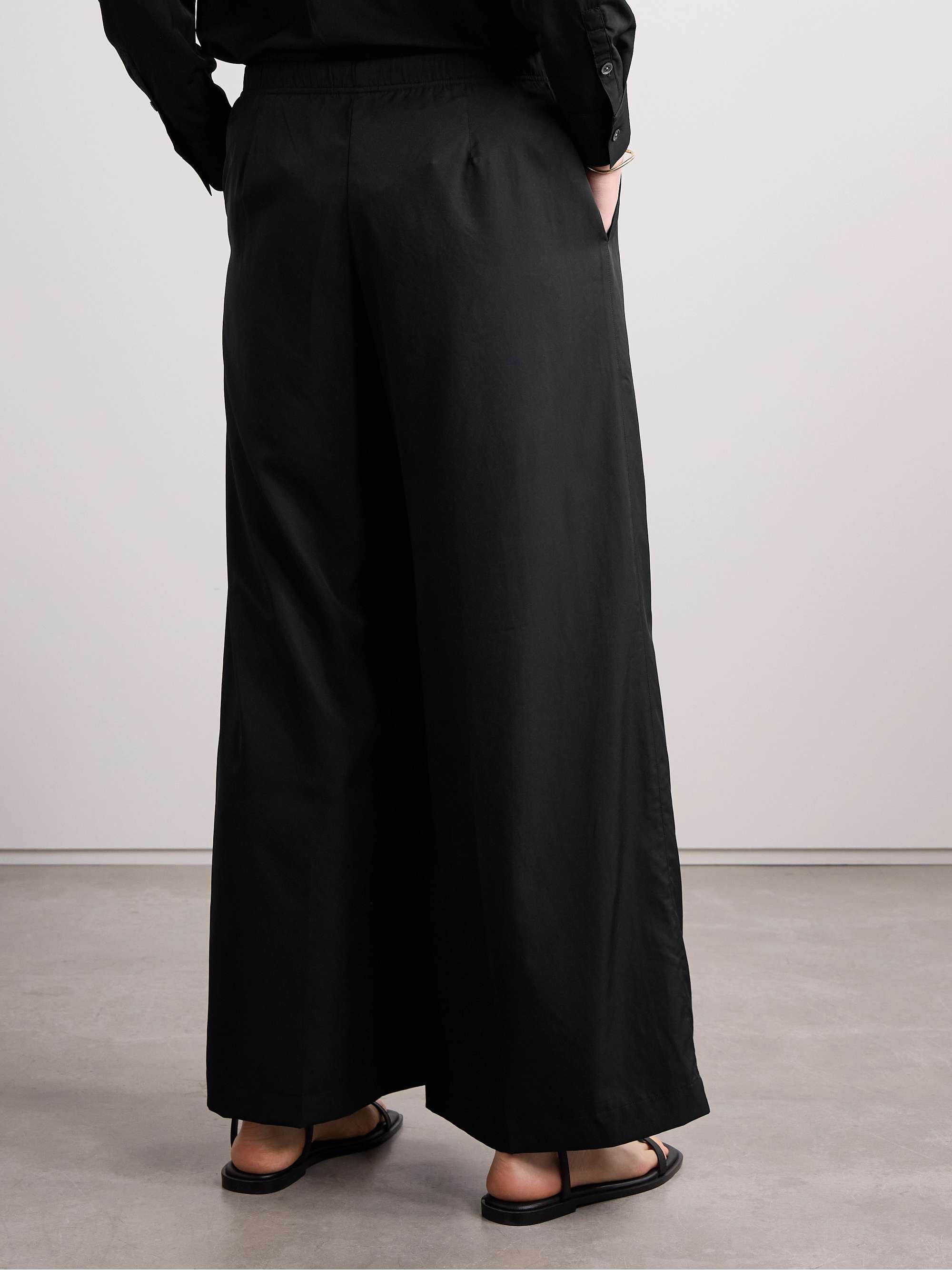 JAMES PERSE Matte-satin wide-leg pants | NET-A-PORTER