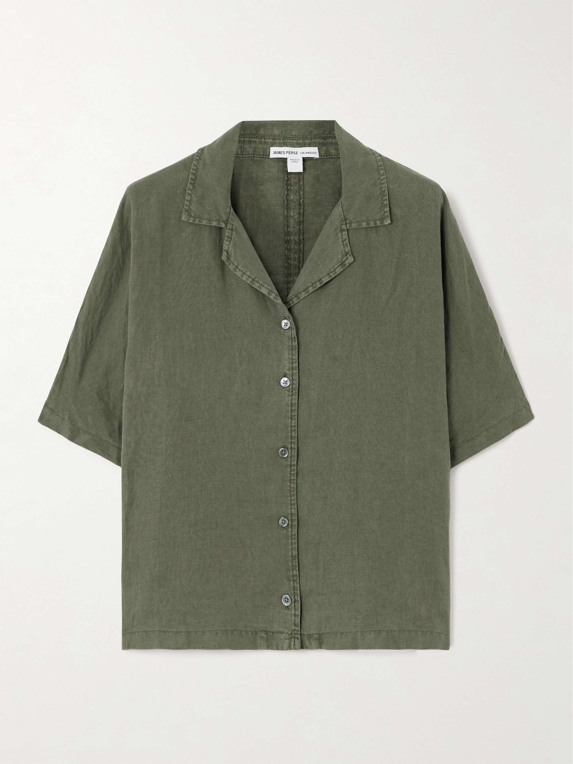 JAMES PERSE Linen shirt | NET-A-PORTER