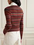 RE/DONE Striped ribbed wool cardigan | NET-A-PORTER