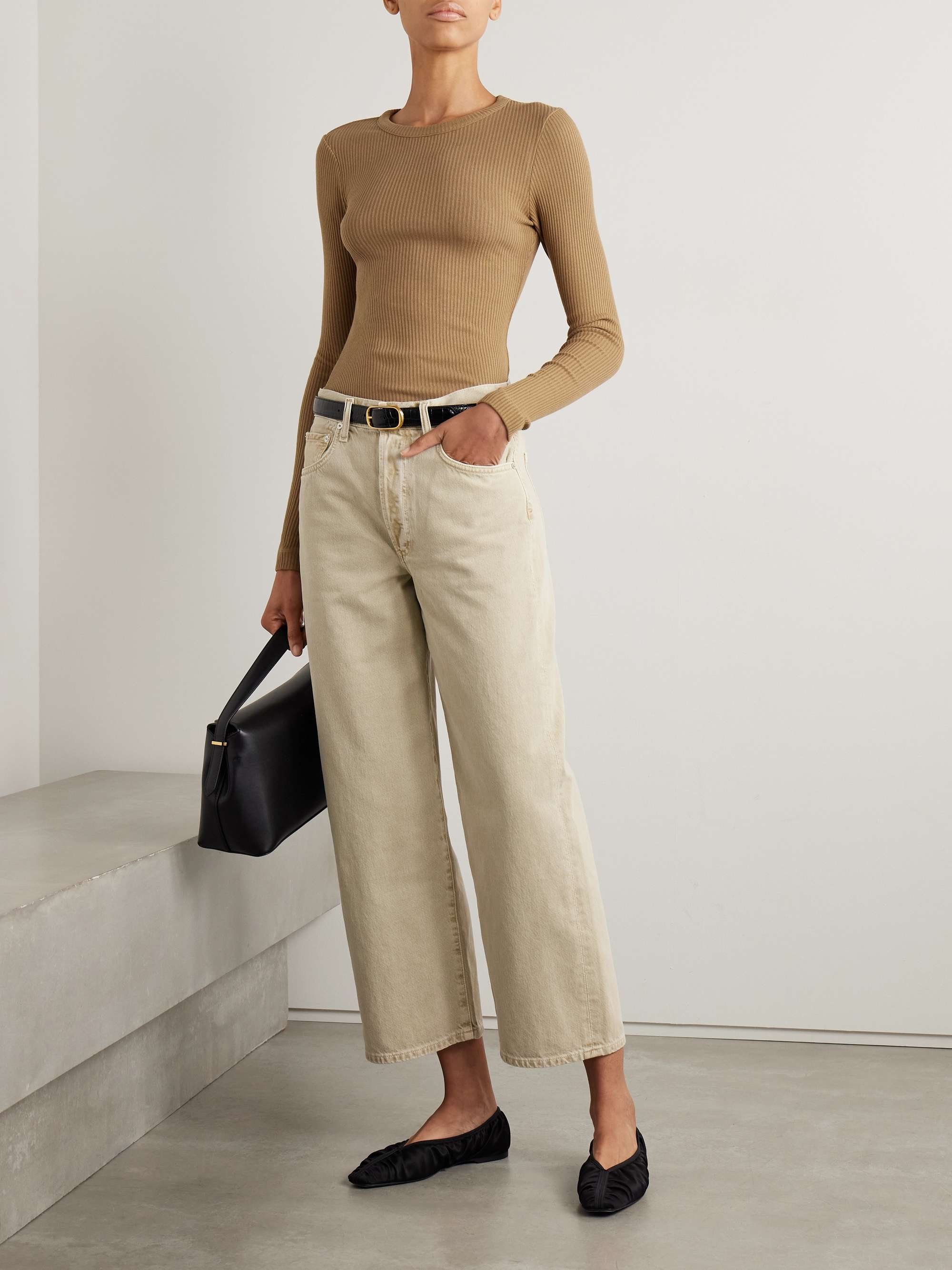 CITIZENS OF HUMANITY Bina ribbed stretch Lyocell and organic cotton ...