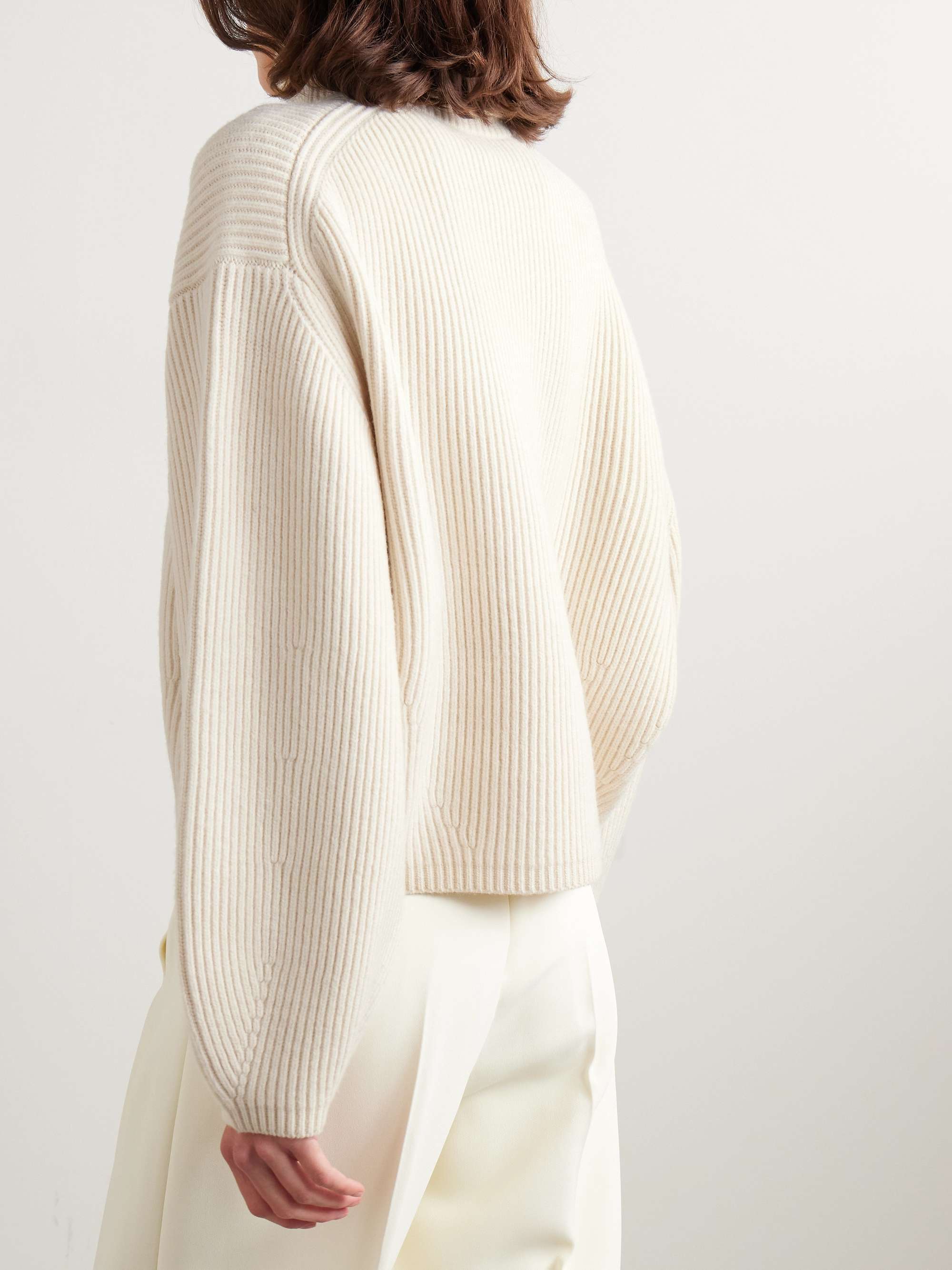 TOTEME Ribbed wool-blend turtleneck sweater | NET-A-PORTER
