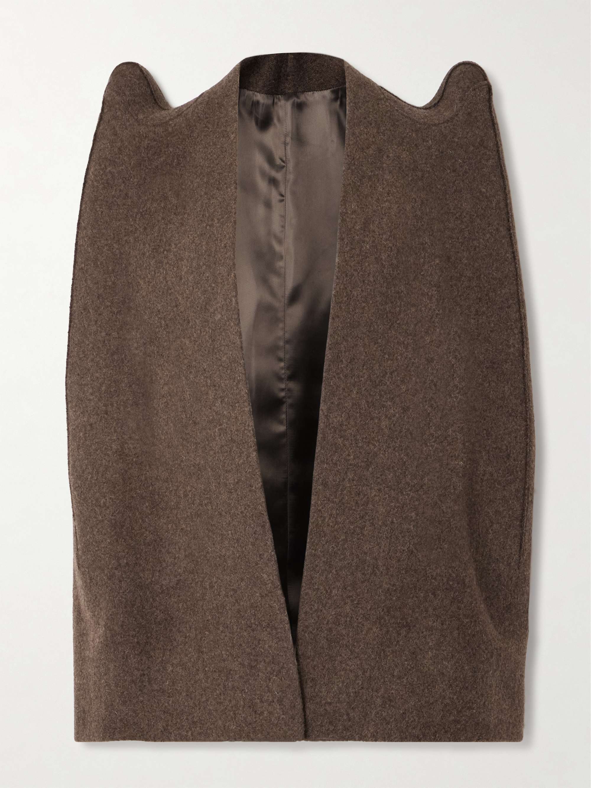 RICK OWENS Wool-felt cape | NET-A-PORTER