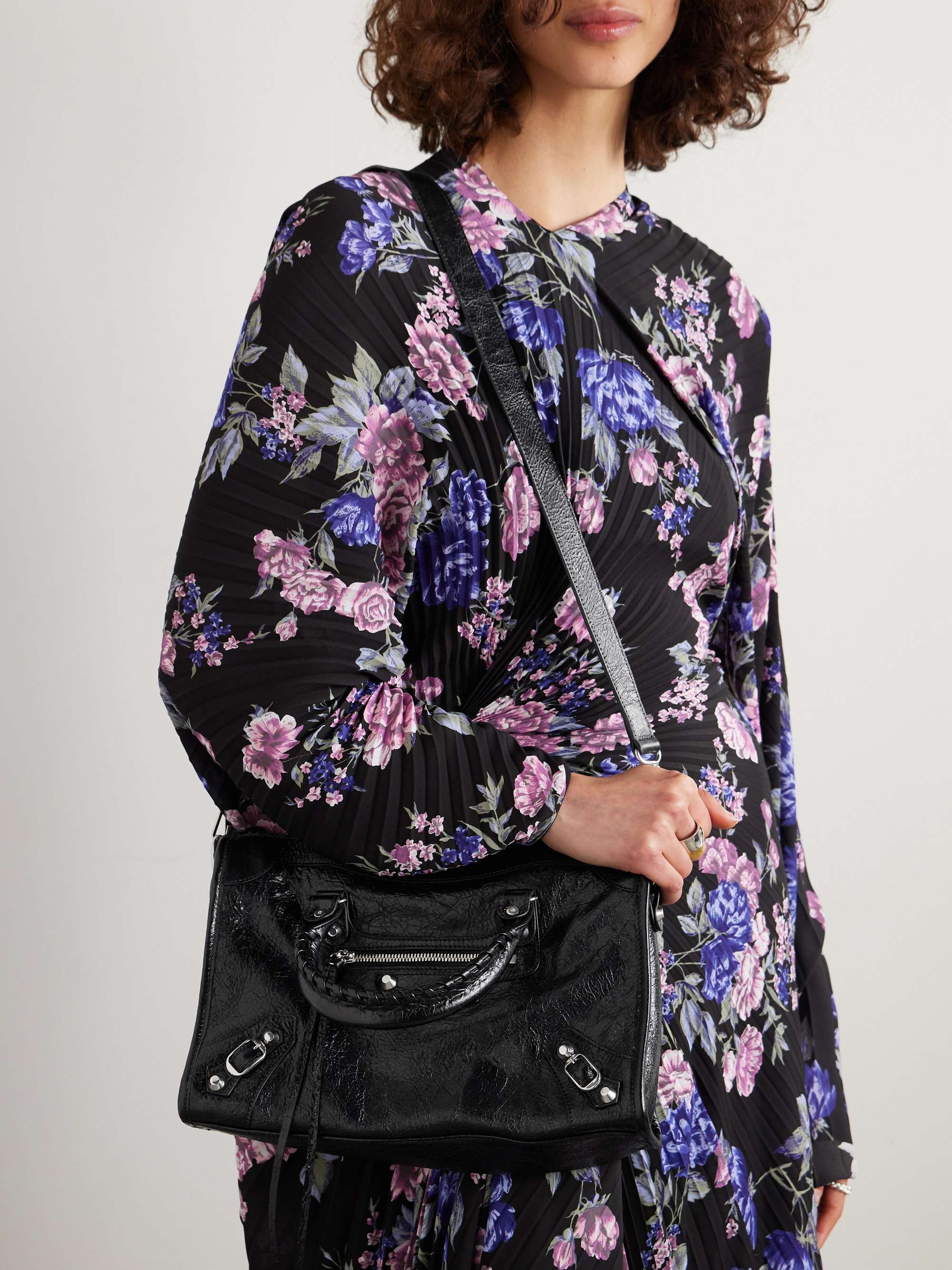 BALENCIAGA Le City small textured-leather tote | NET-A-PORTER