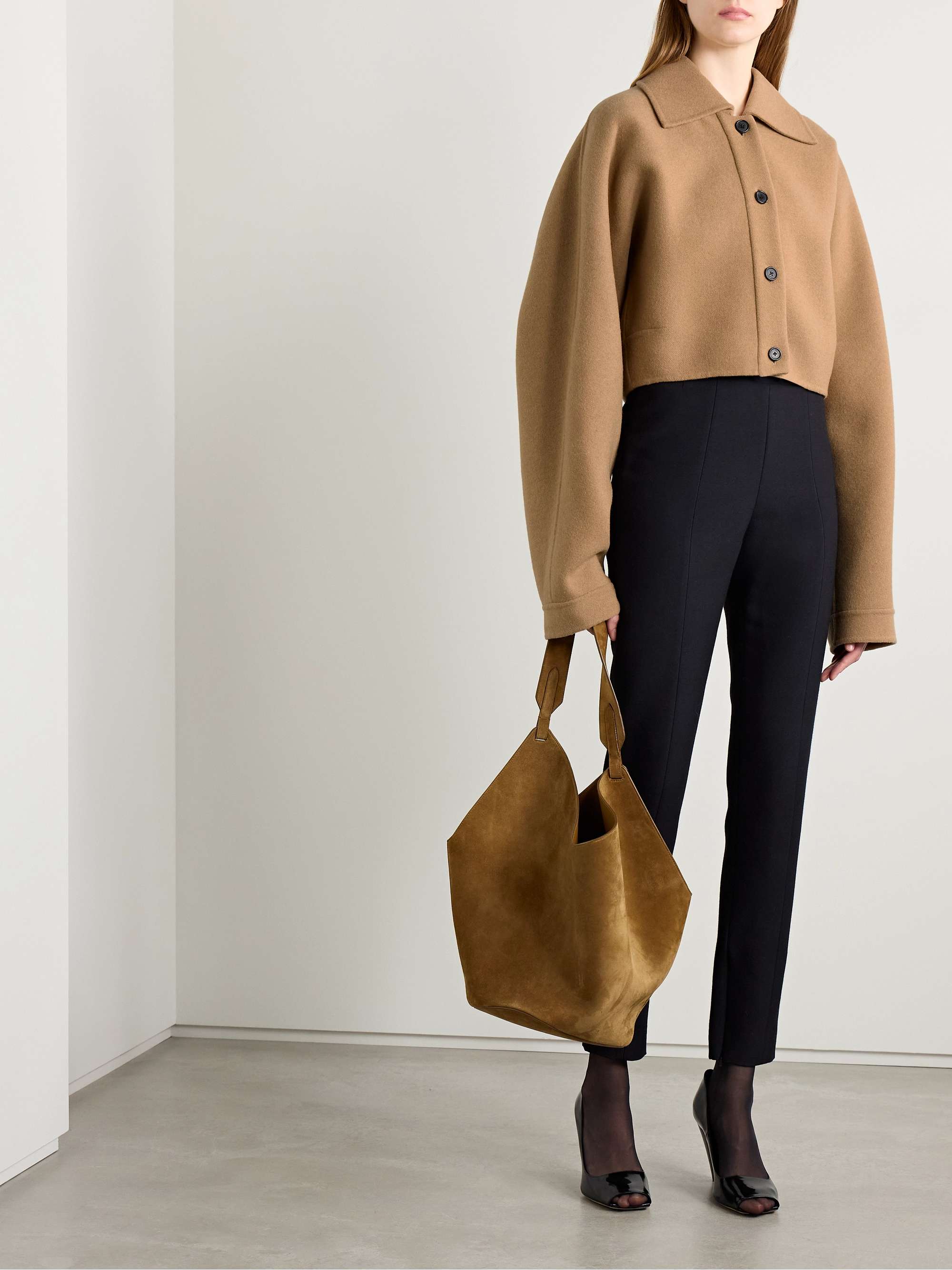 KHAITE Sue cropped wool jacket | NET-A-PORTER
