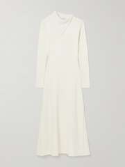 16ARLINGTON Gitsie cotton-trimmed button-detailed ribbed stretch-jersey ...