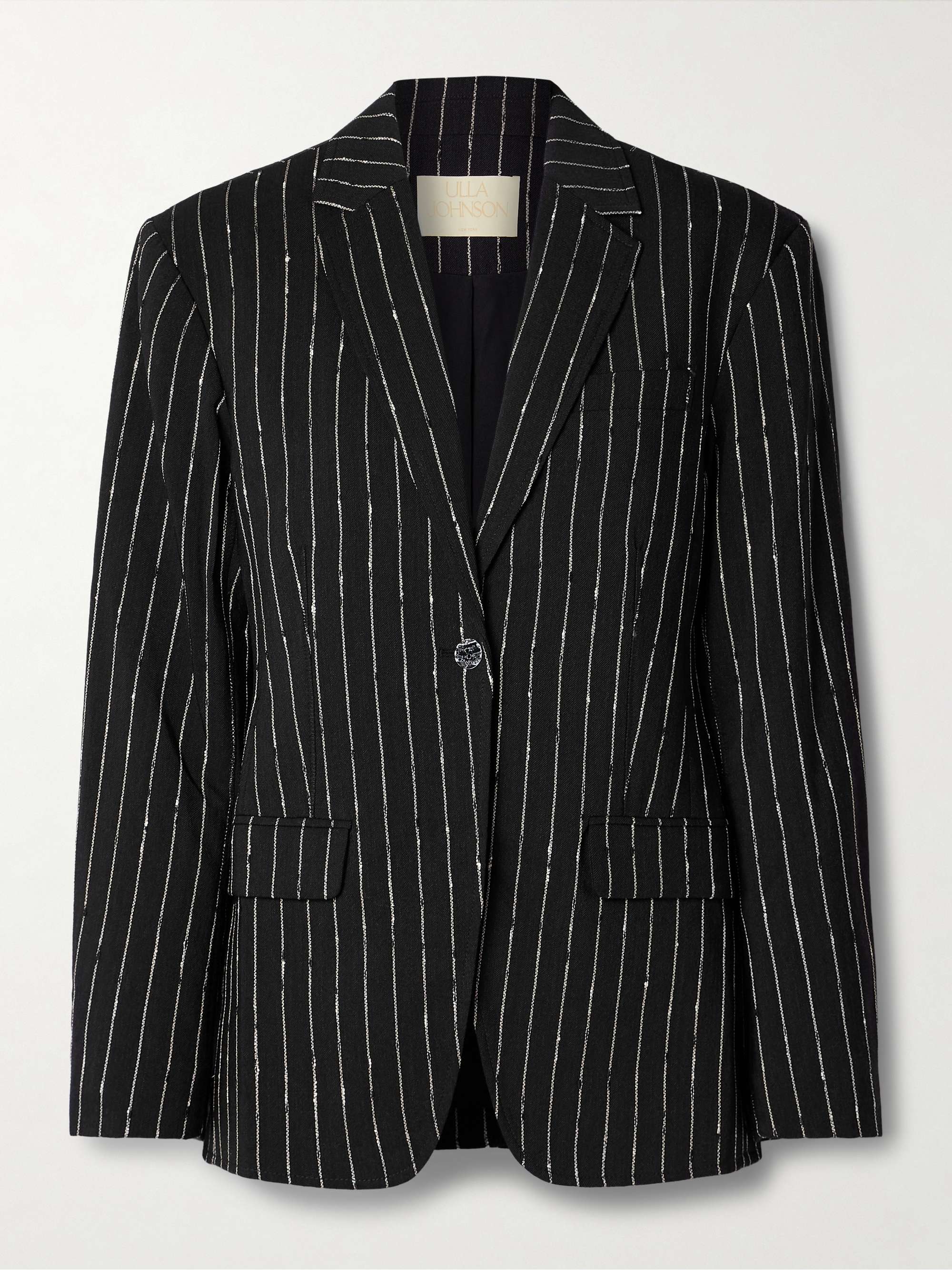 ULLA JOHNSON Dhemi striped wool-blend twill blazer | NET-A-PORTER