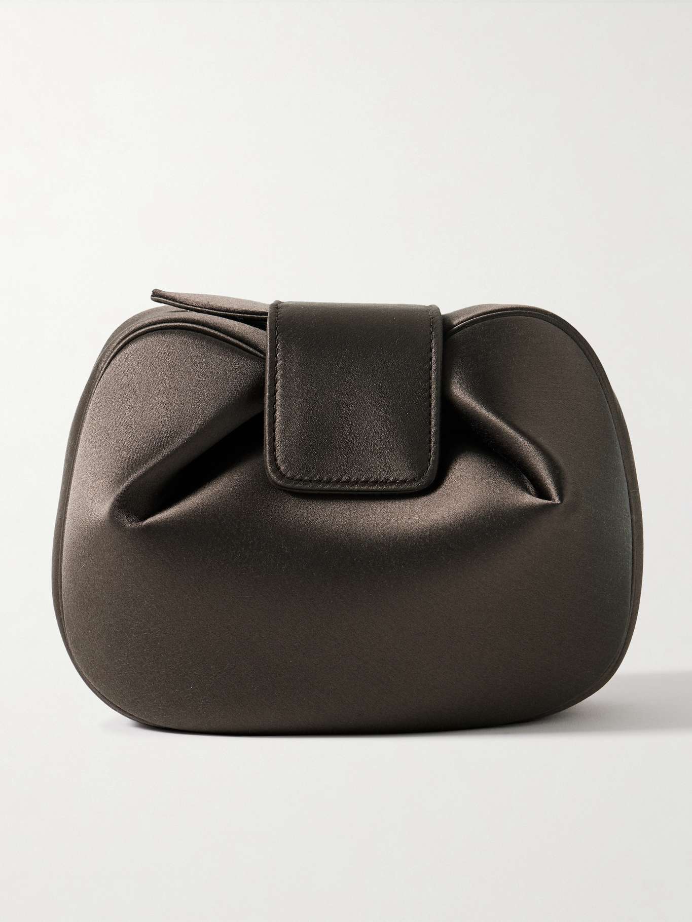 GABRIELA HEARST Soft Demi satin clutch | NET-A-PORTER