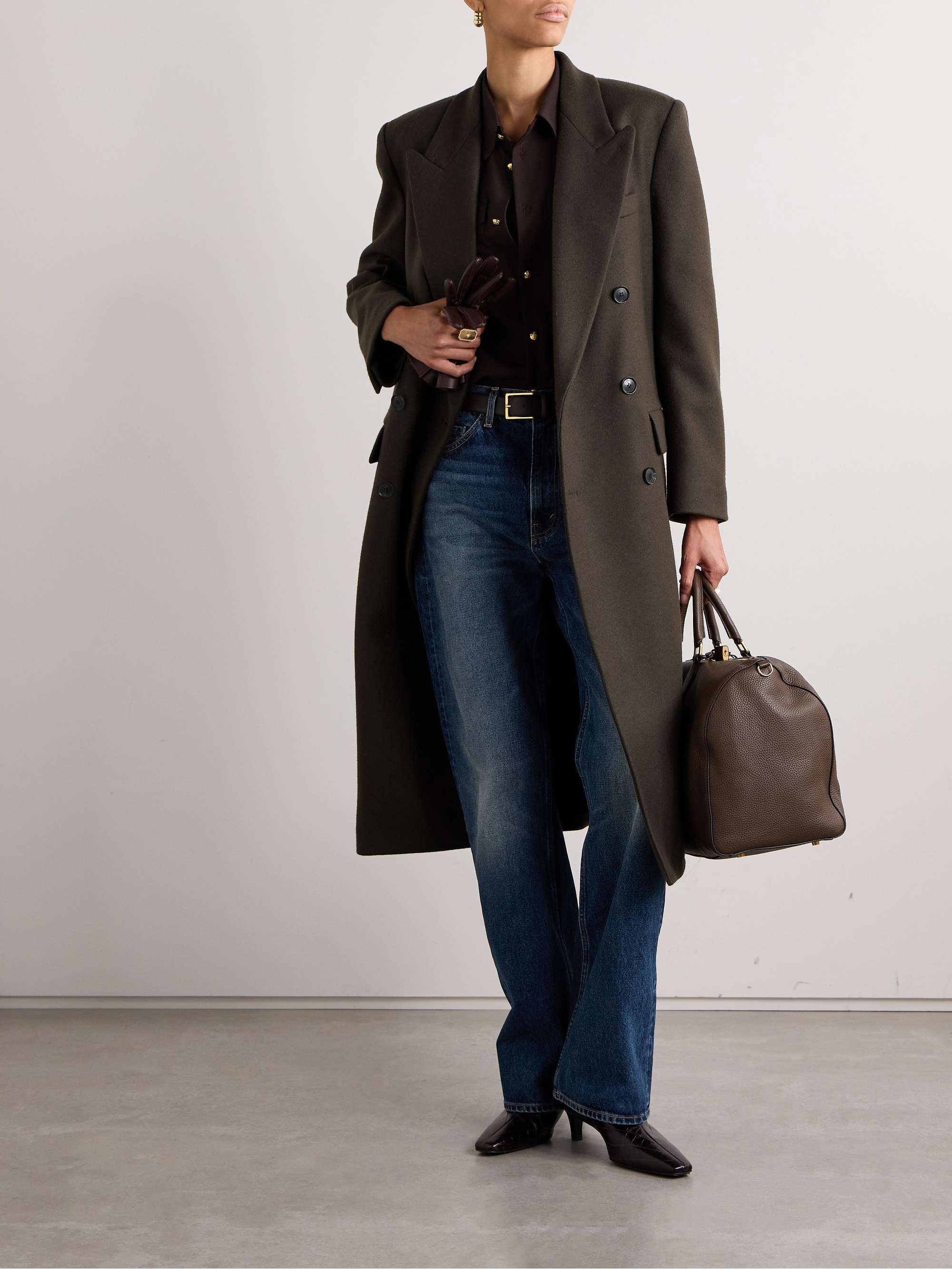 NILI LOTAN Edmont double-breasted wool-blend coat | NET-A-PORTER