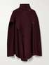 ERDEM Ribbed wool and cashmere-blend poncho | NET-A-PORTER