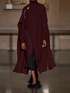 ERDEM Ribbed wool and cashmere-blend poncho | NET-A-PORTER
