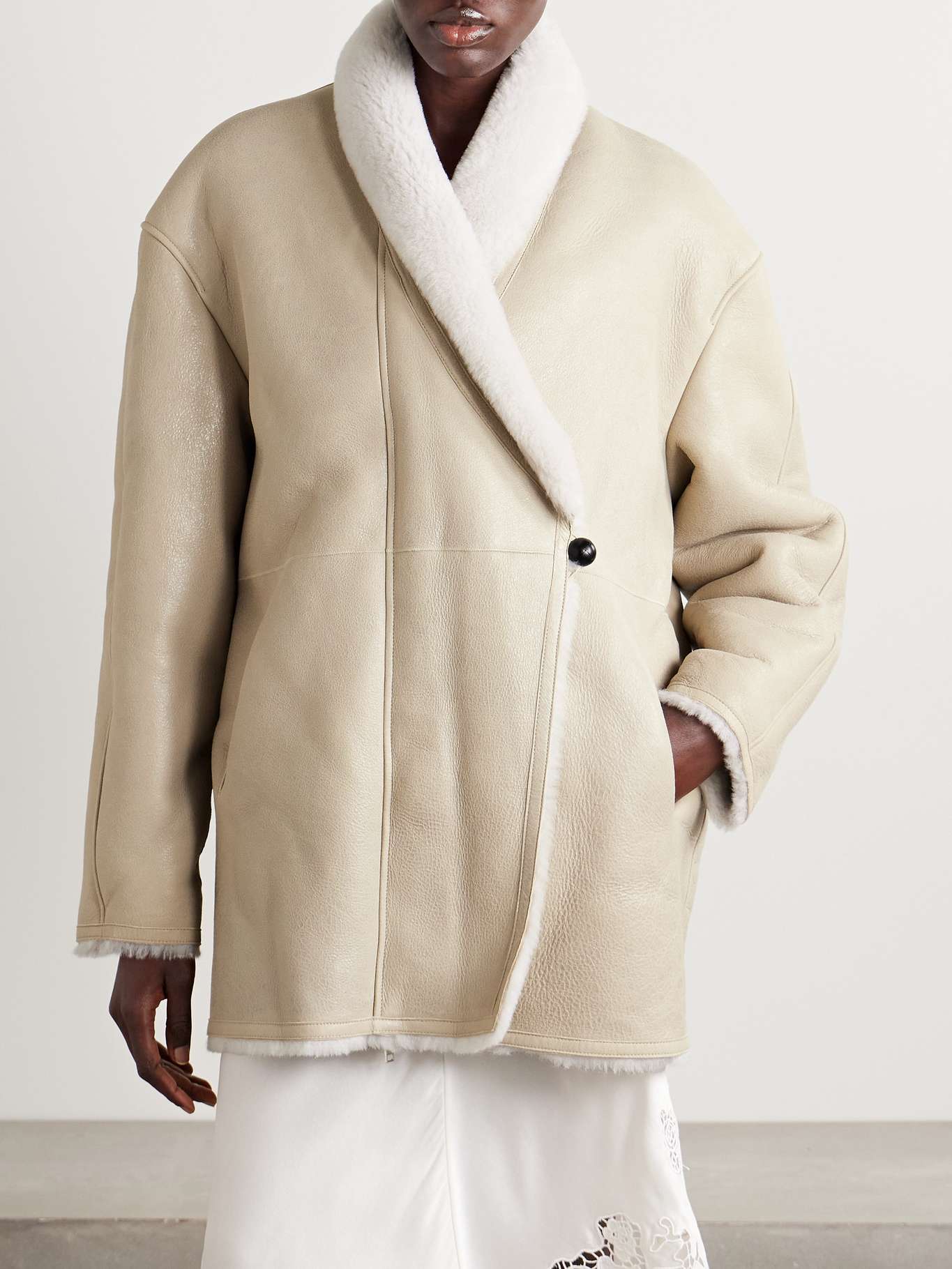 ISABEL MARANT Elanore shearling jacket | NET-A-PORTER