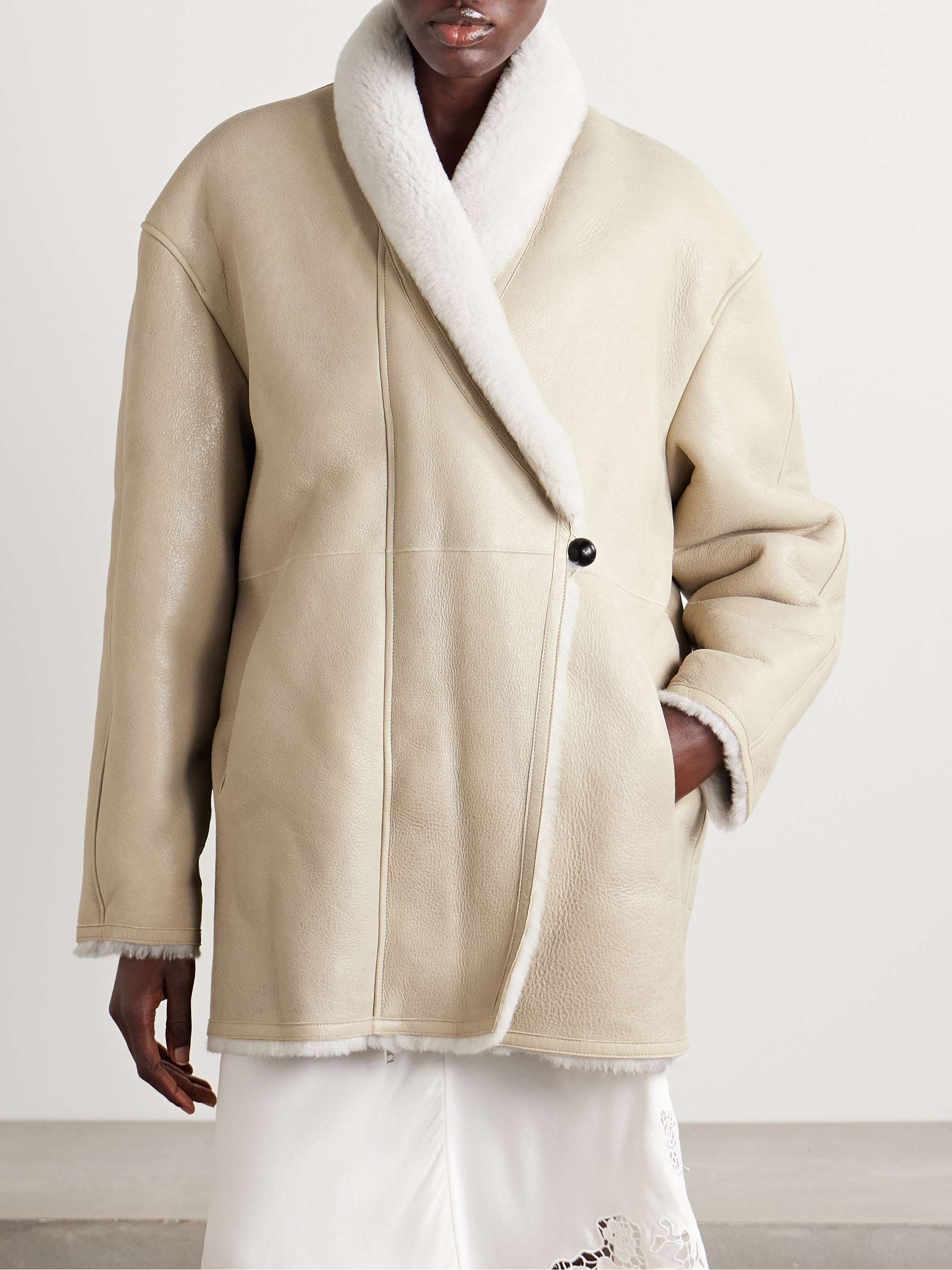 ISABEL MARANT Elanore shearling jacket | NET-A-PORTER