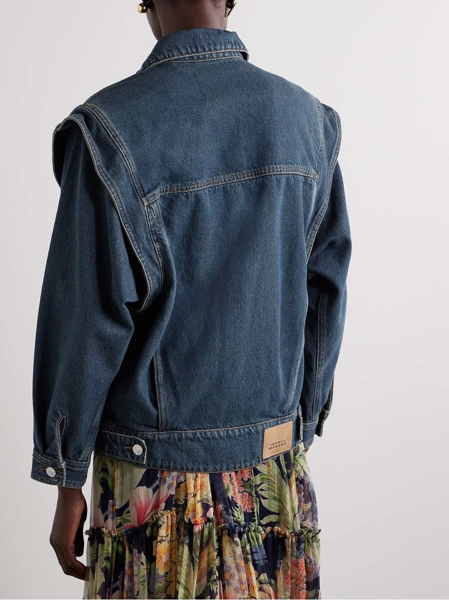 ISABEL MARANT Harmon convertible denim jacket | NET-A-PORTER