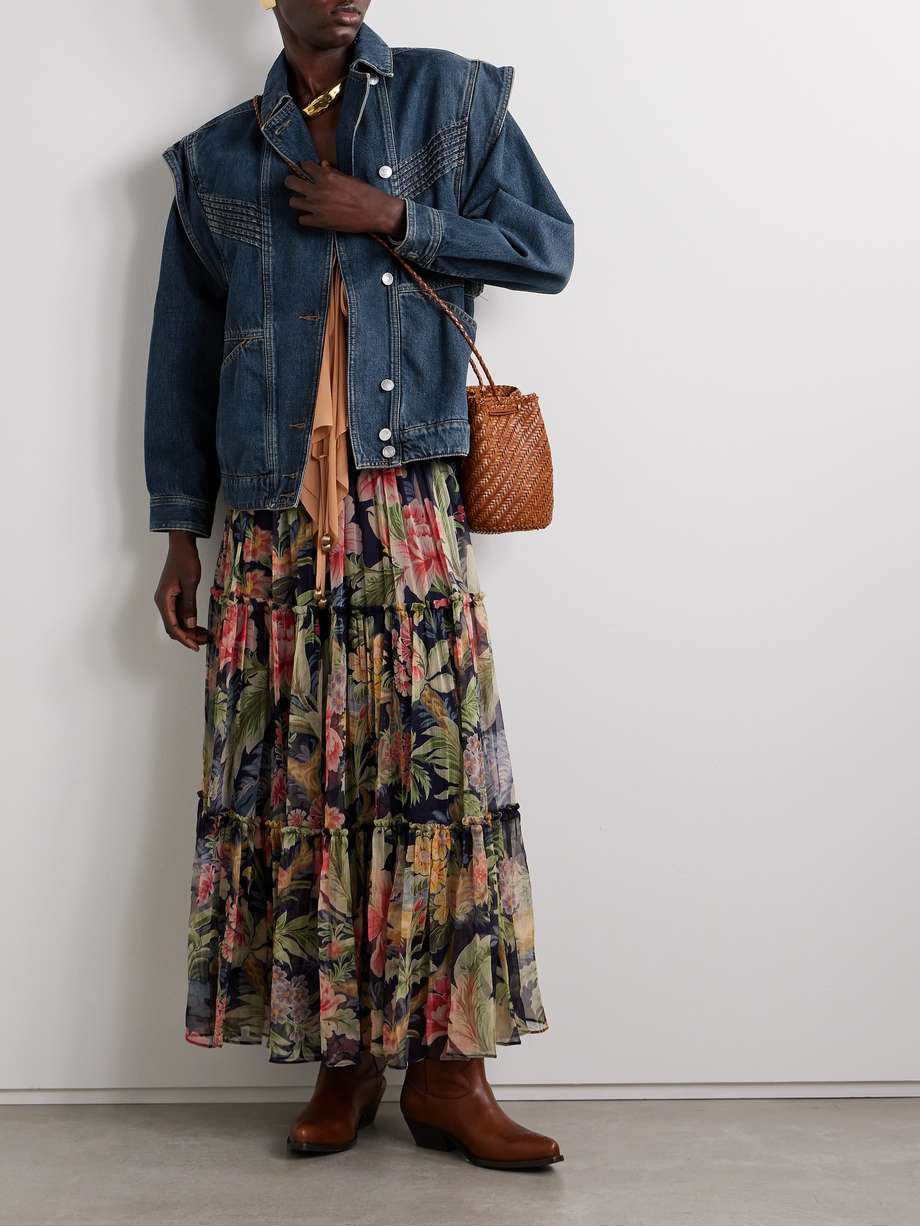 ISABEL MARANT Harmon convertible denim jacket | NET-A-PORTER