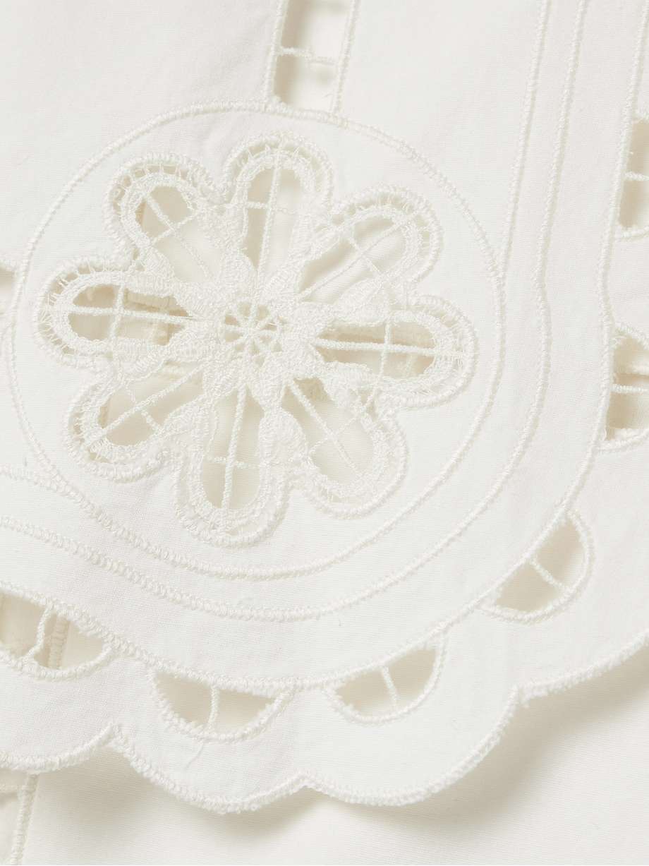 ISABEL MARANT Praline broderie anglaise cotton mini dress | NET-A-PORTER