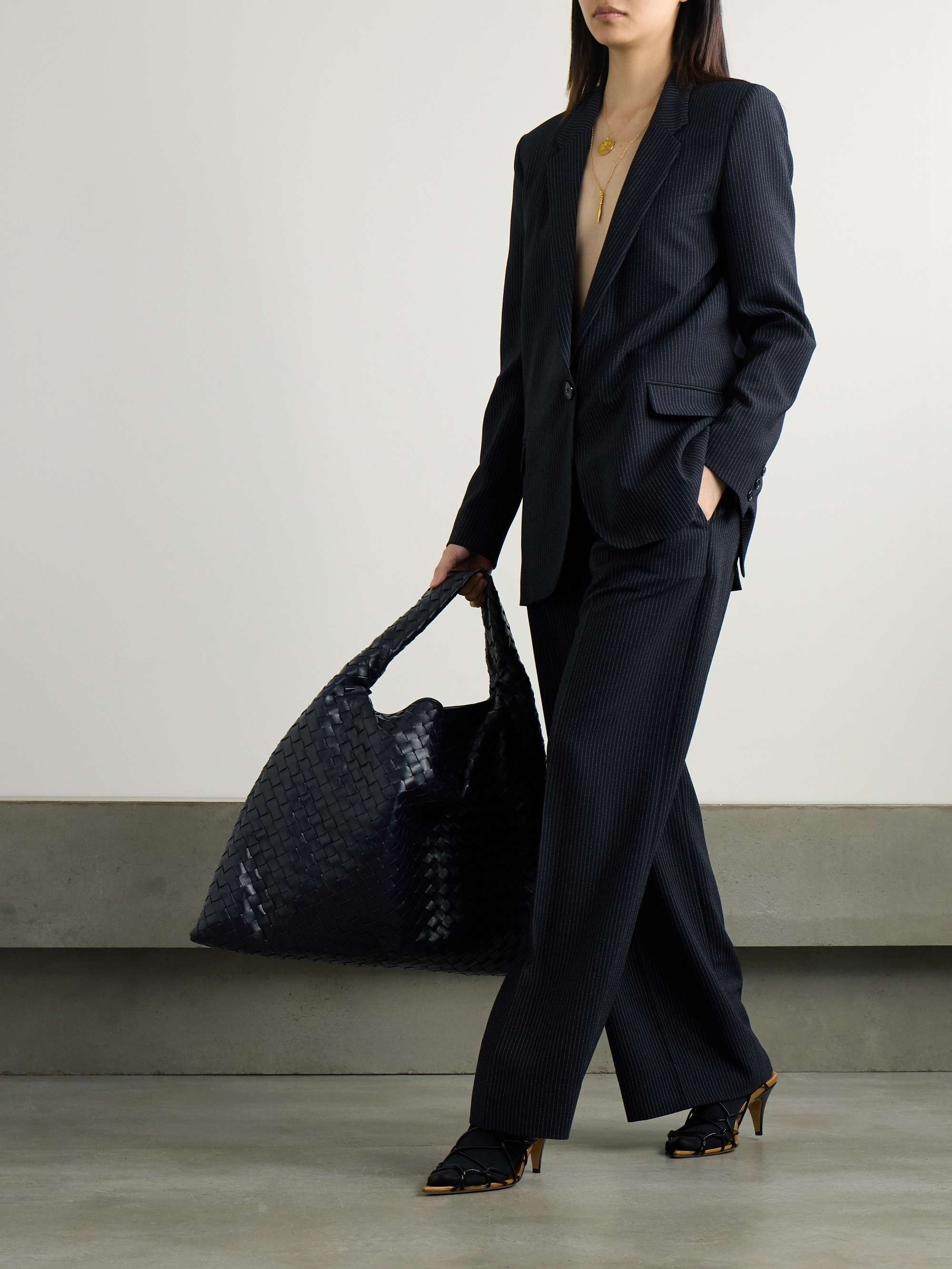 ISABEL MARANT Omelia pinstriped crepe blazer | NET-A-PORTER