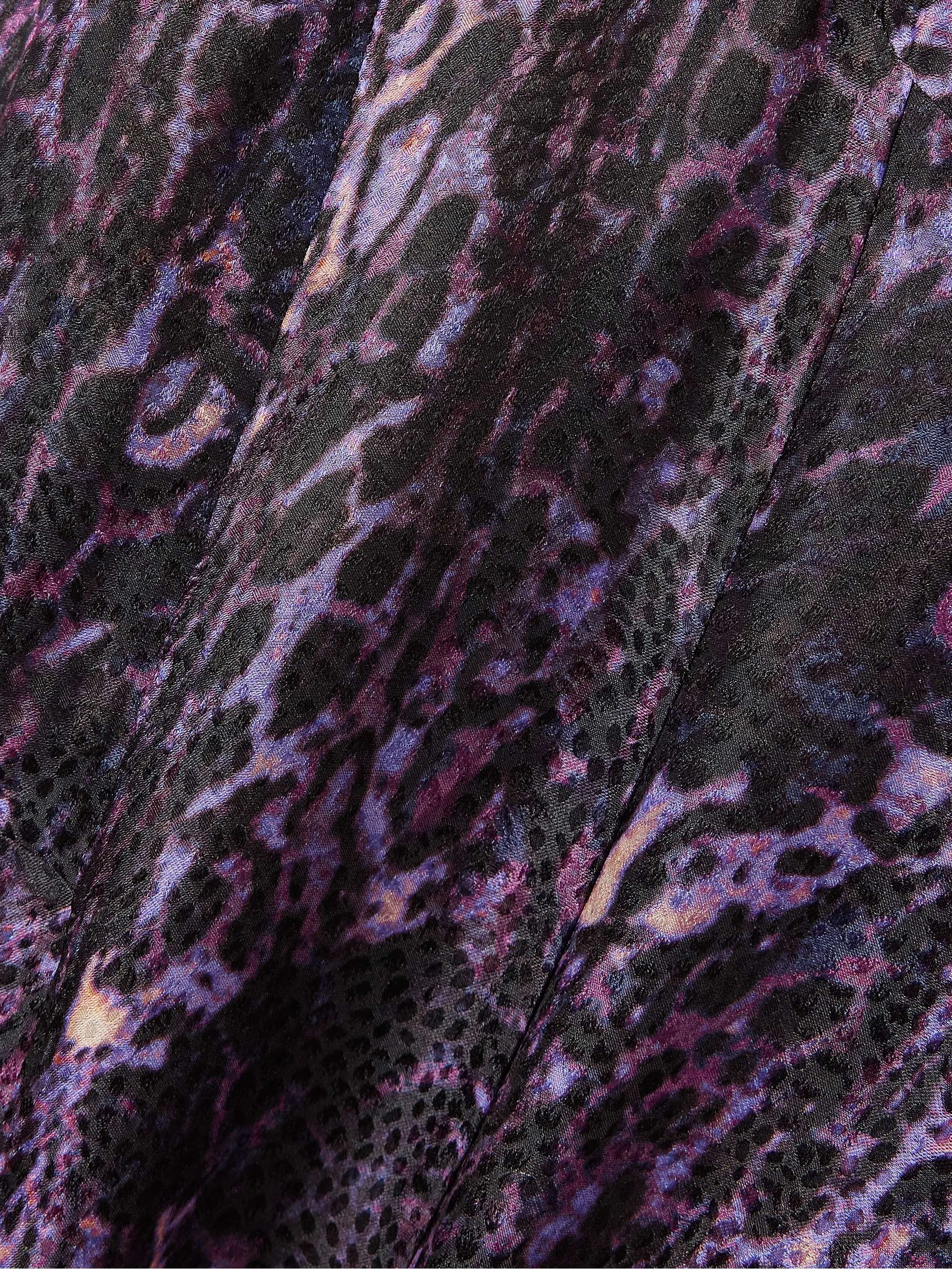 ISABEL MARANT Manelia draped printed fil coupé maxi dress | NET-A-PORTER