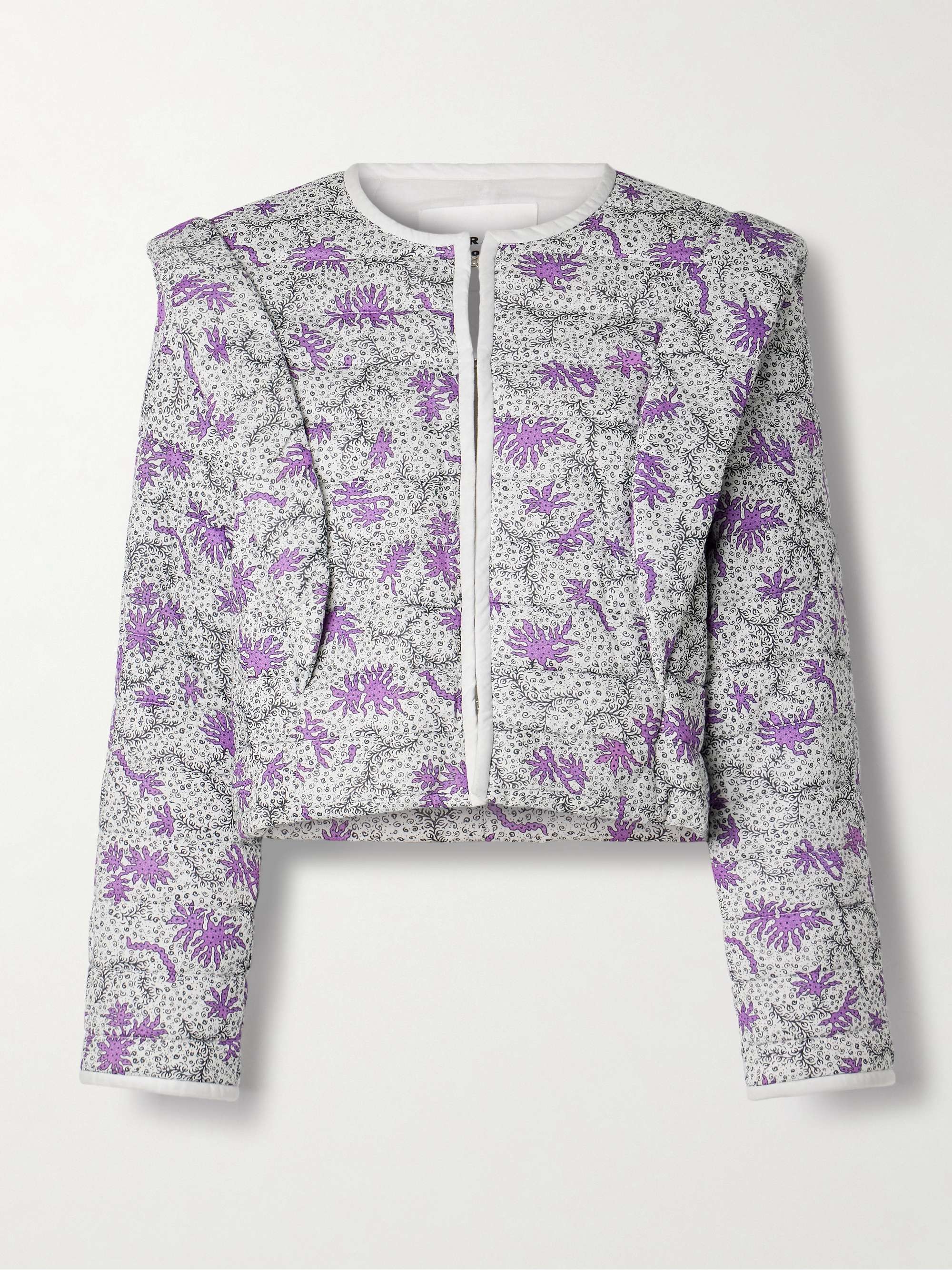 MARANT ÉTOILE Drew convertible printed quilted cotton jacket | NET-A-PORTER
