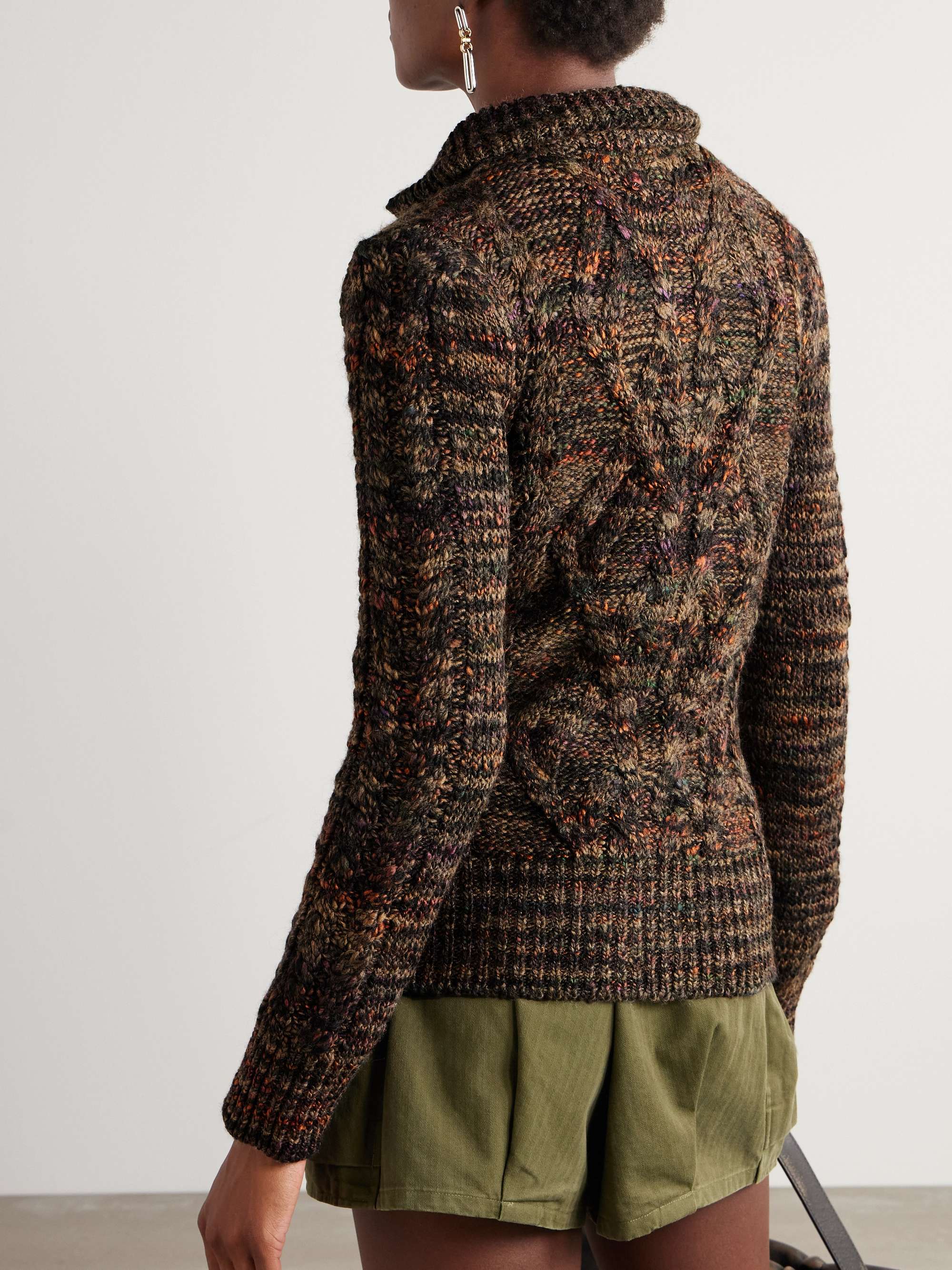 MARANT ÉTOILE Reanna cable-knit cardigan | NET-A-PORTER
