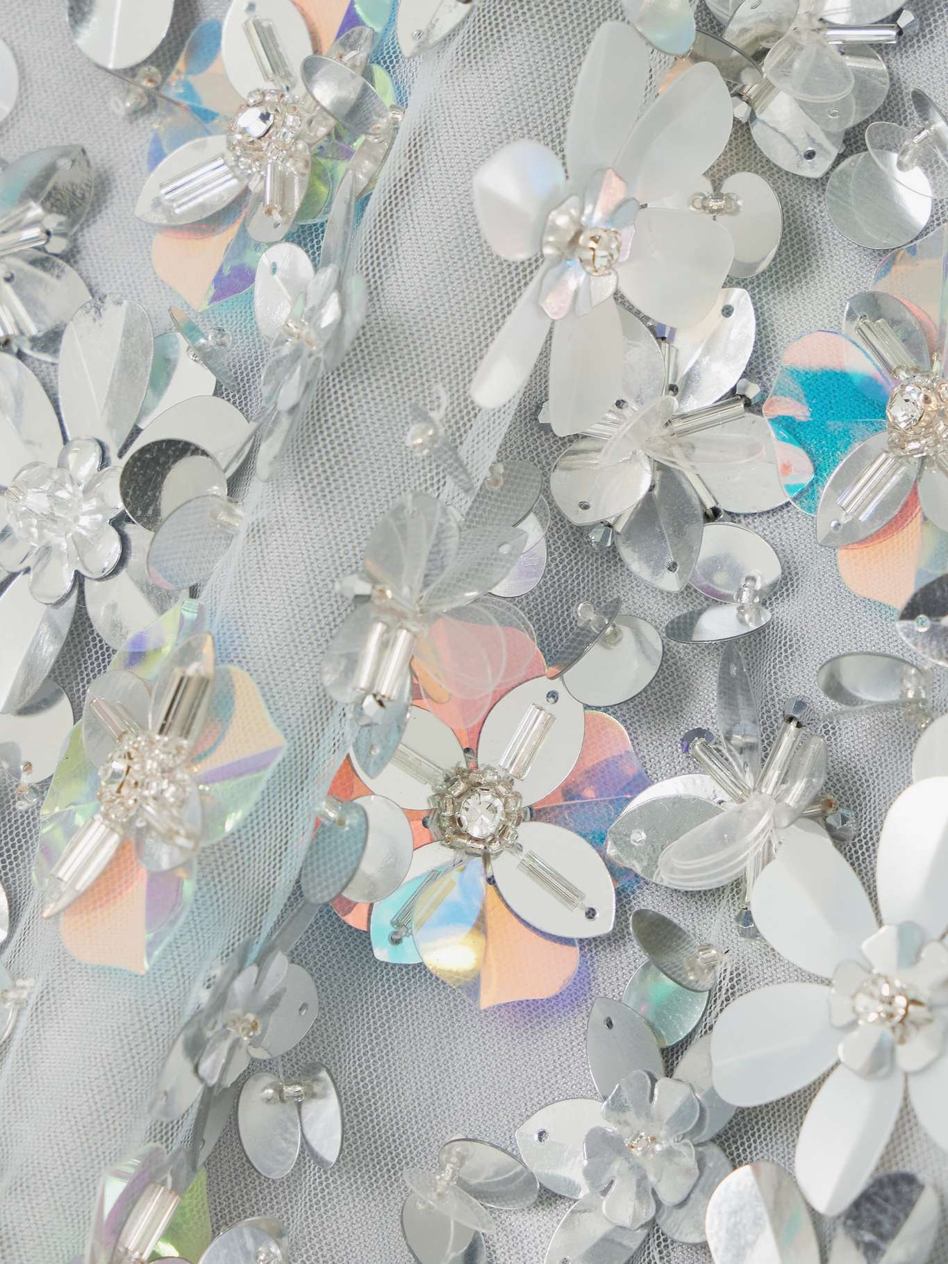 DES PHEMMES Embellished tulle halterneck midi dress | NET-A-PORTER