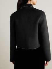 RIXO Sunday embroidered metallic wool-blend jacket | NET-A-PORTER
