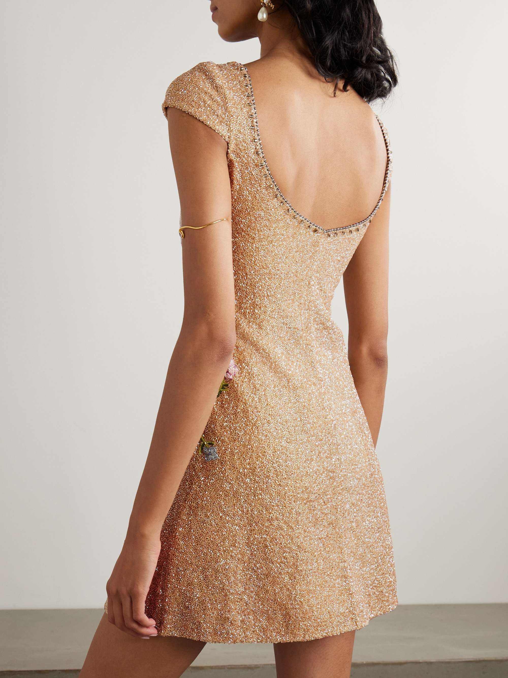 Clio Peppiatt Marie Embellished Stretch Tulle Mini Dress Net A Porter