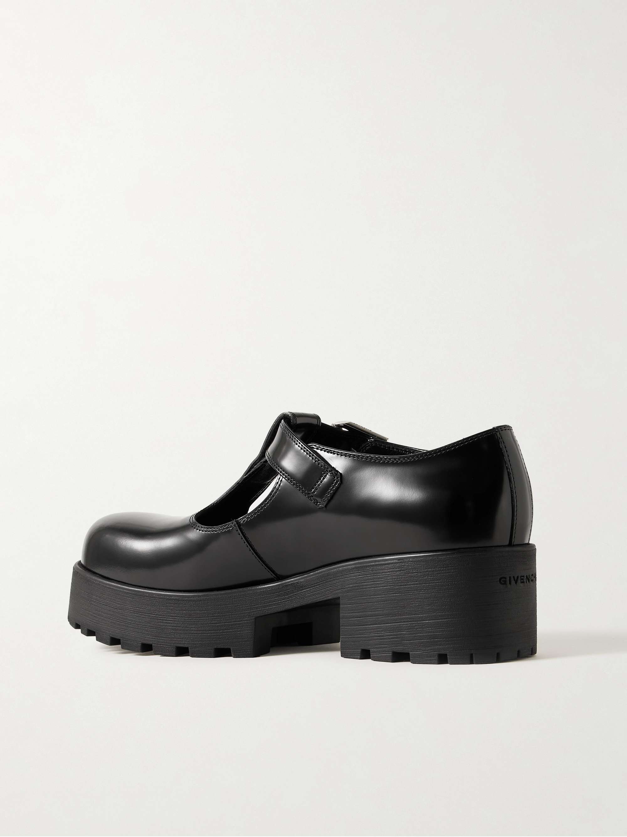 GIVENCHY Voyou Baby leather platform Mary Jane pumps | NET-A-PORTER