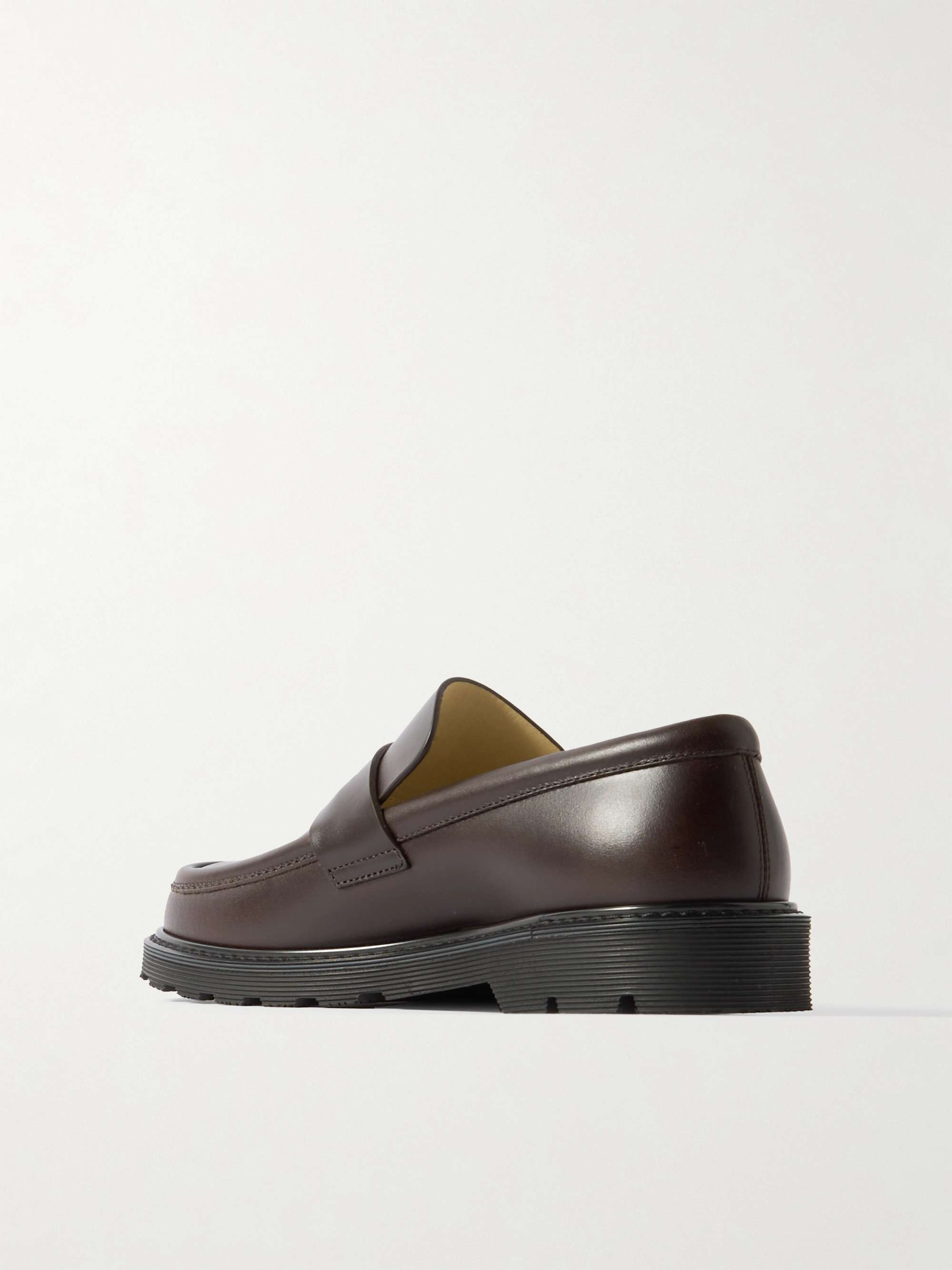 LOEWE Blaze leather loafers | NET-A-PORTER