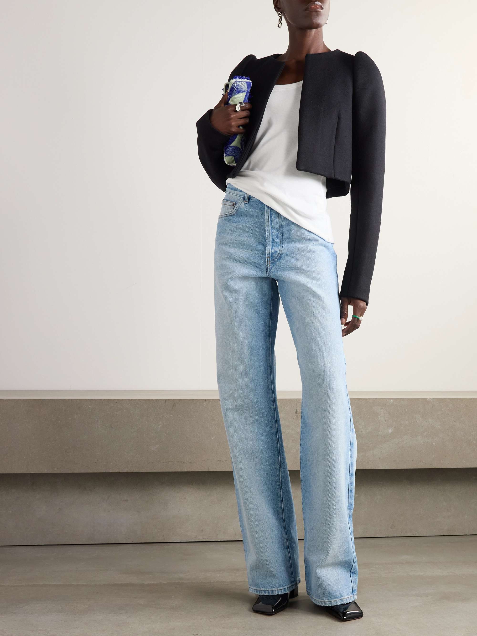 DRIES VAN NOTEN High-rise straight-leg jeans | NET-A-PORTER