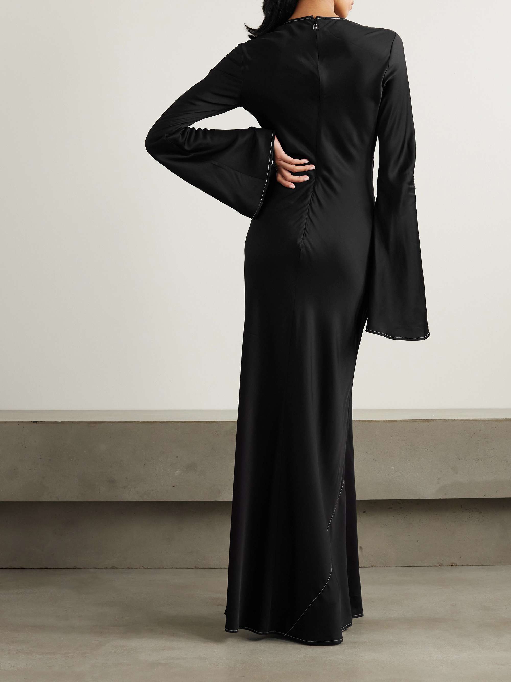 ROTATE BIRGER CHRISTENSEN Kaisa satin maxi dress | NET-A-PORTER