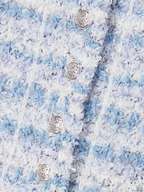 Blue Spindle checked metallic tweed jacket | LOVESHACKFANCY | NET-A-PORTER