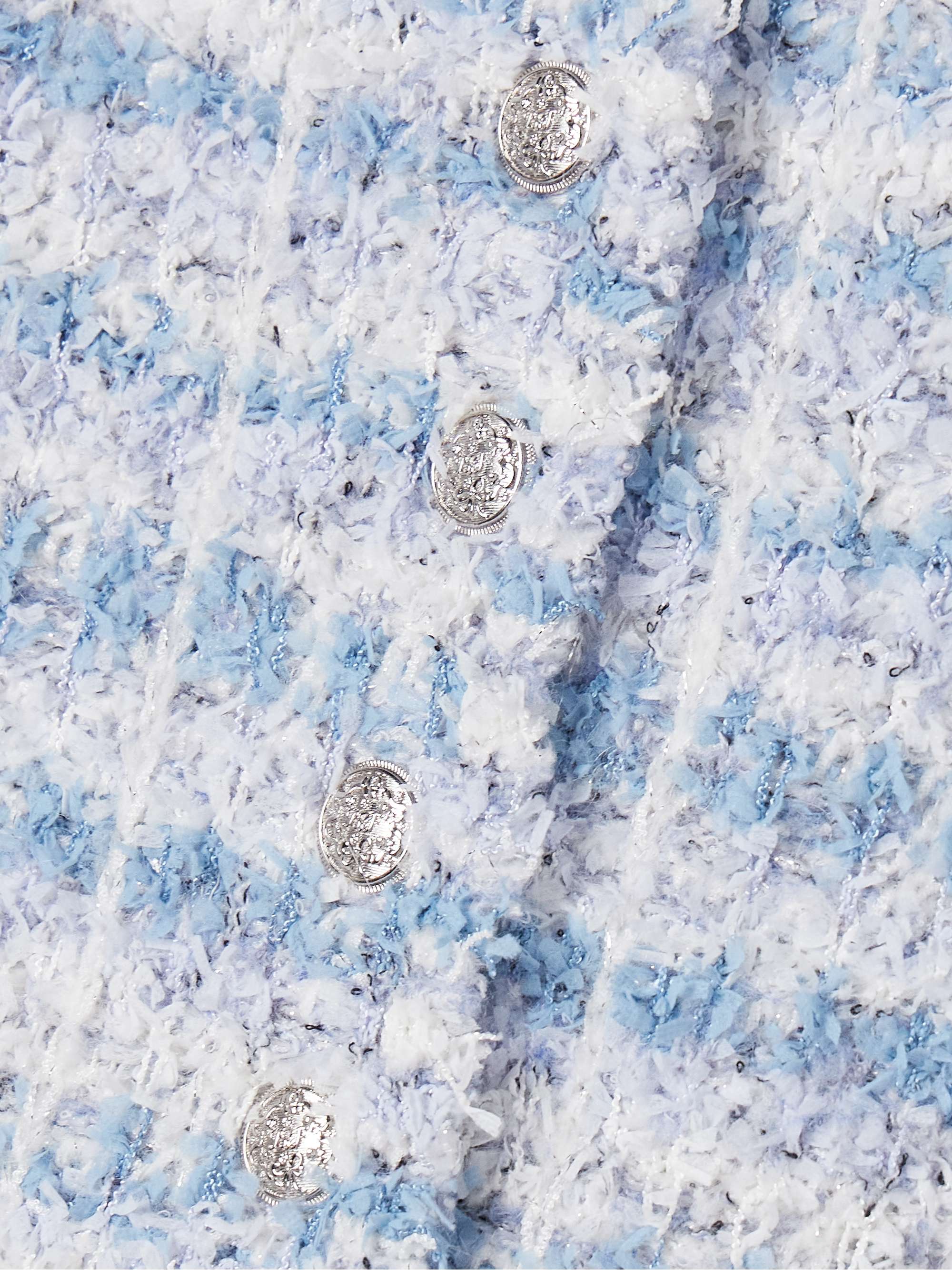 LOVESHACKFANCY Spindle checked metallic tweed jacket | NET-A-PORTER