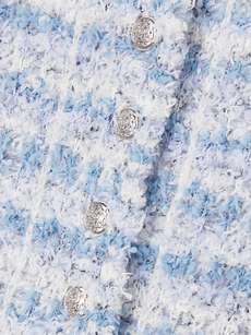 LOVESHACKFANCY Spindle checked metallic tweed jacket | NET-A-PORTER