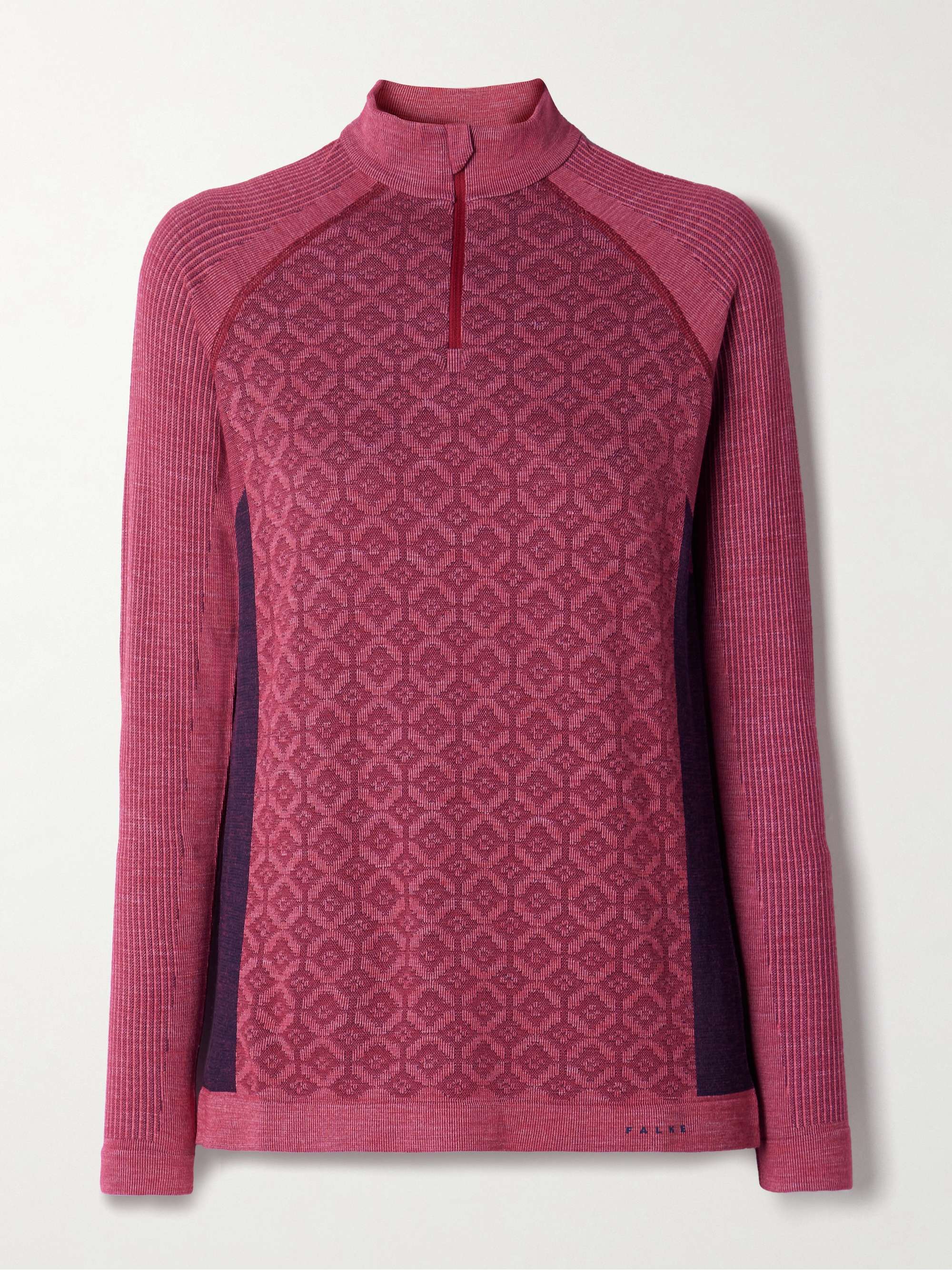 FALKE ERGONOMIC SPORT SYSTEM Jacquard-knit top | NET-A-PORTER