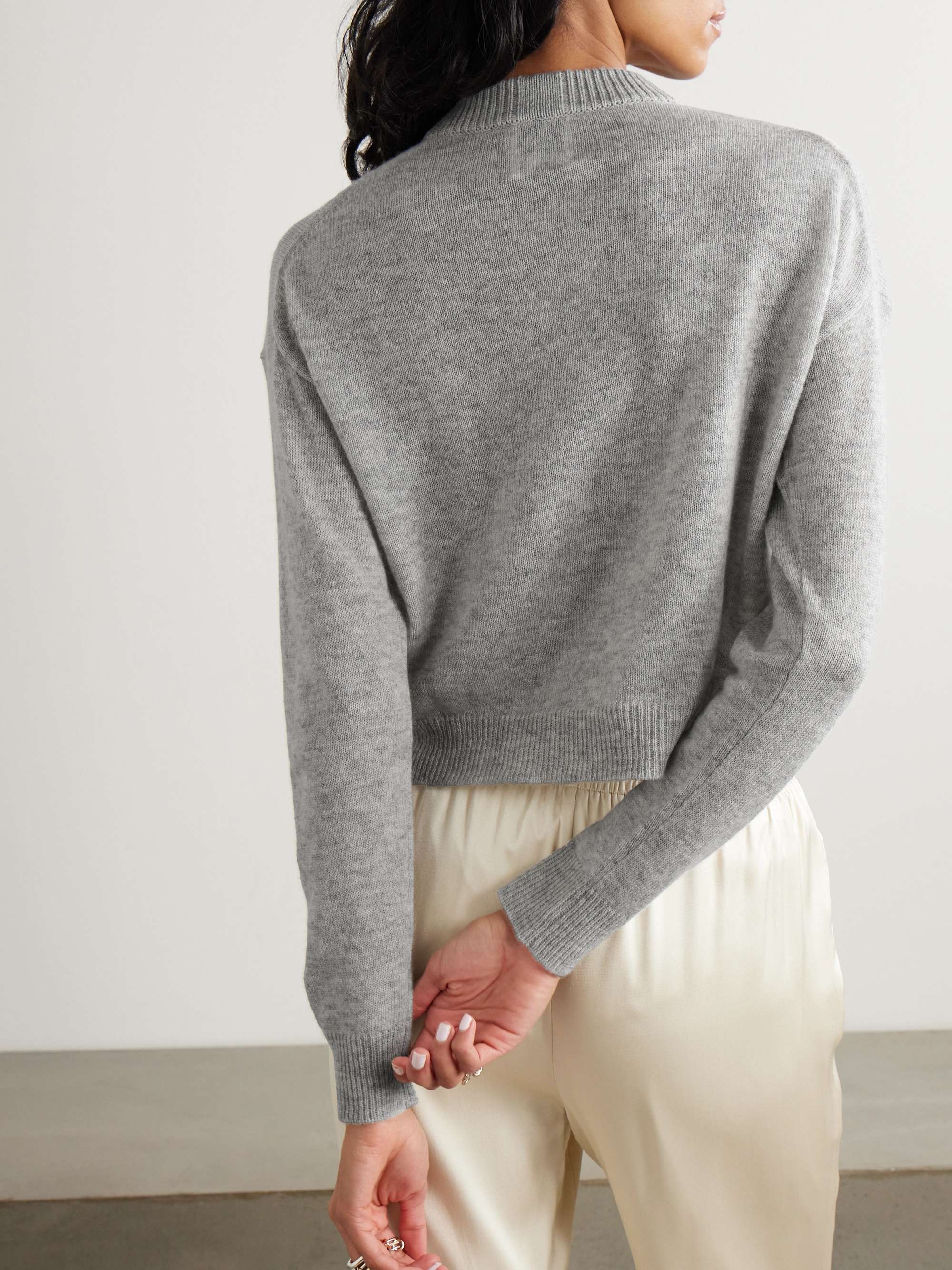 ALLUDE Wool and cashmere-blend sweater | NET-A-PORTER
