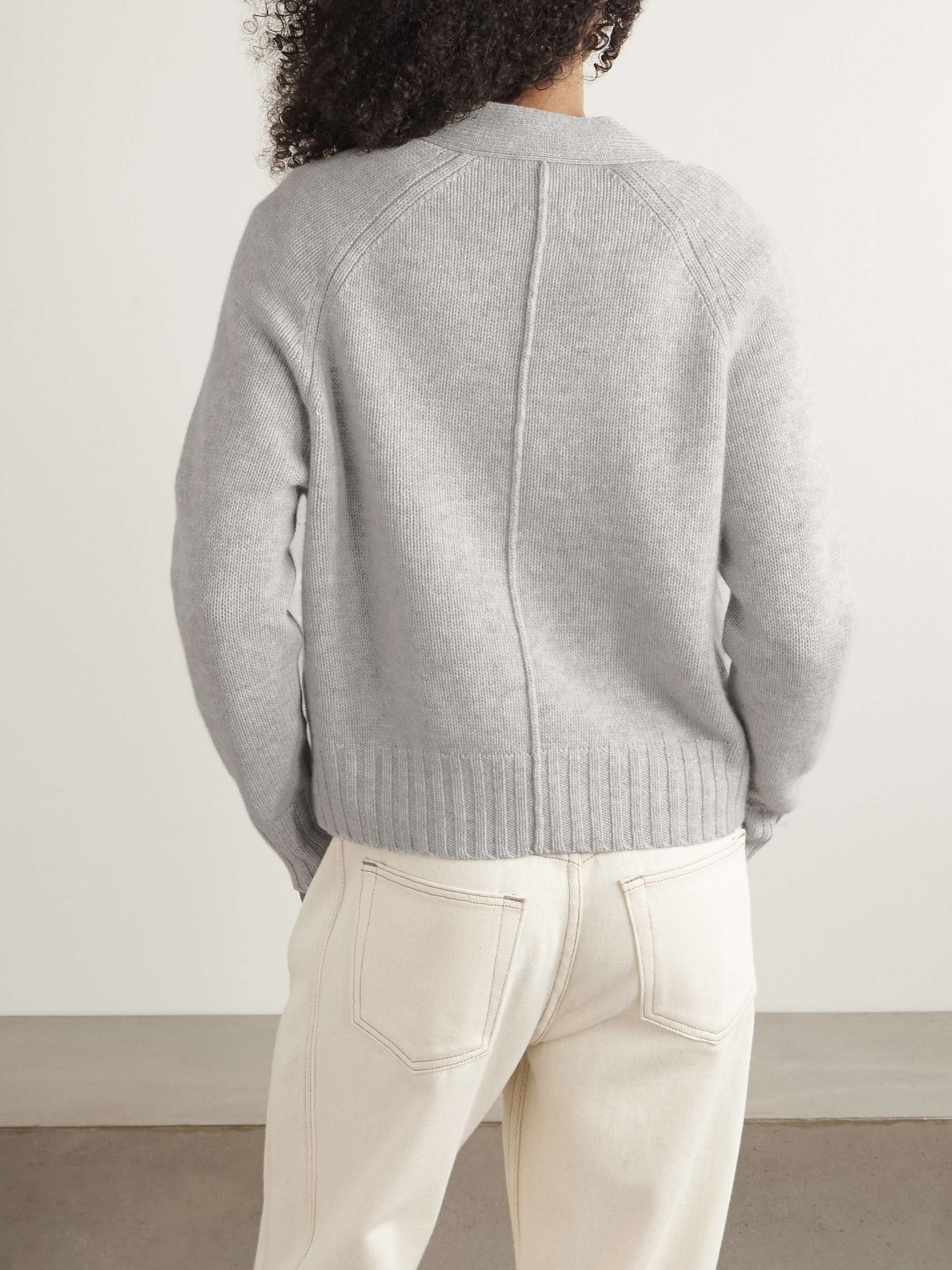 ALLUDE + NET SUSTAIN Wool and cashmere-blend cardigan | NET-A-PORTER