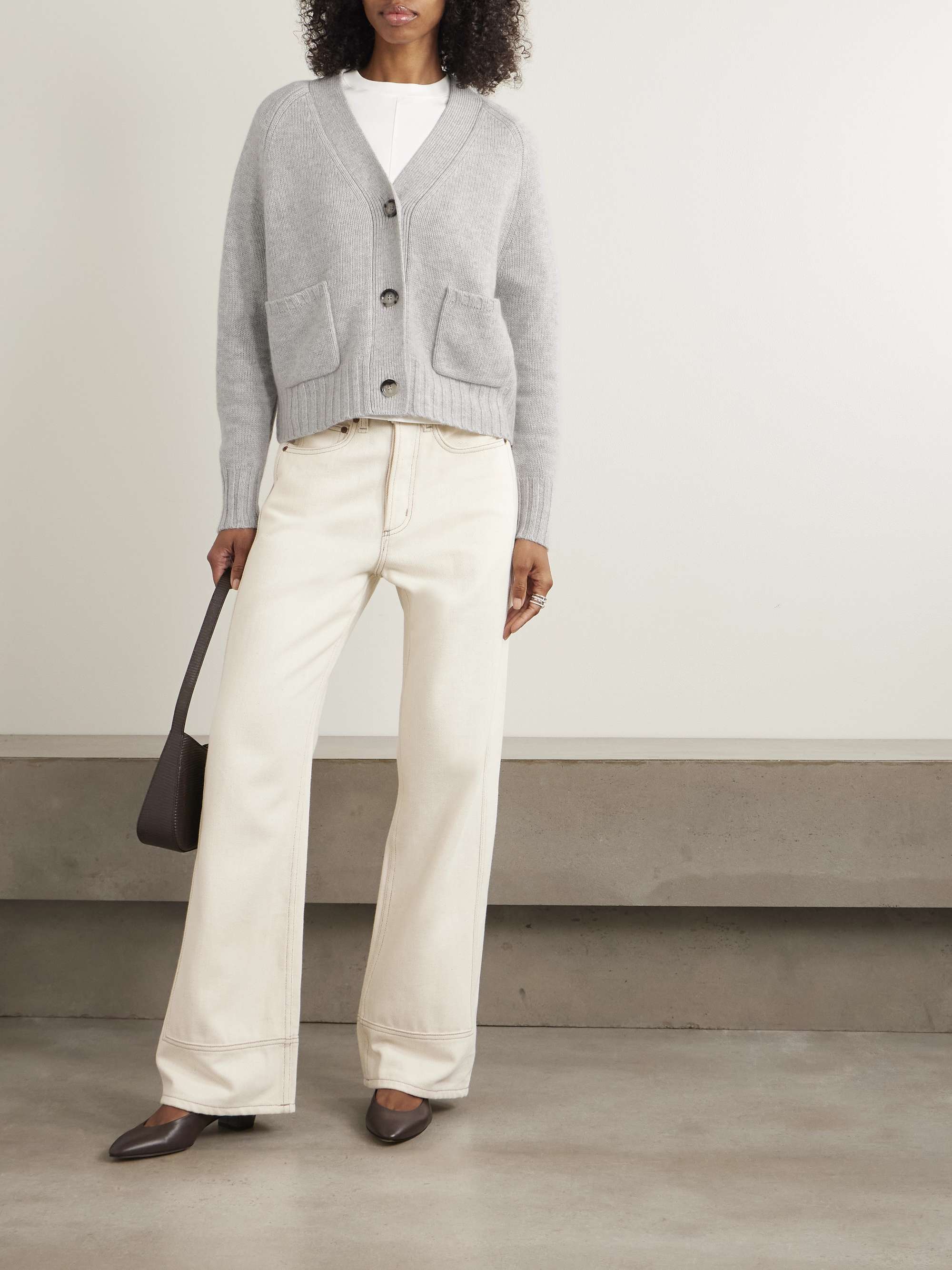 ALLUDE + NET SUSTAIN Wool and cashmere-blend cardigan | NET-A-PORTER