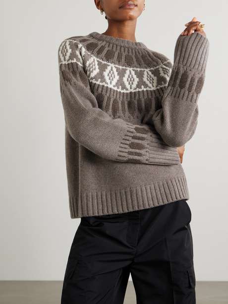 ARCH4 Jackson Fair Isle cashmere sweater | NET-A-PORTER
