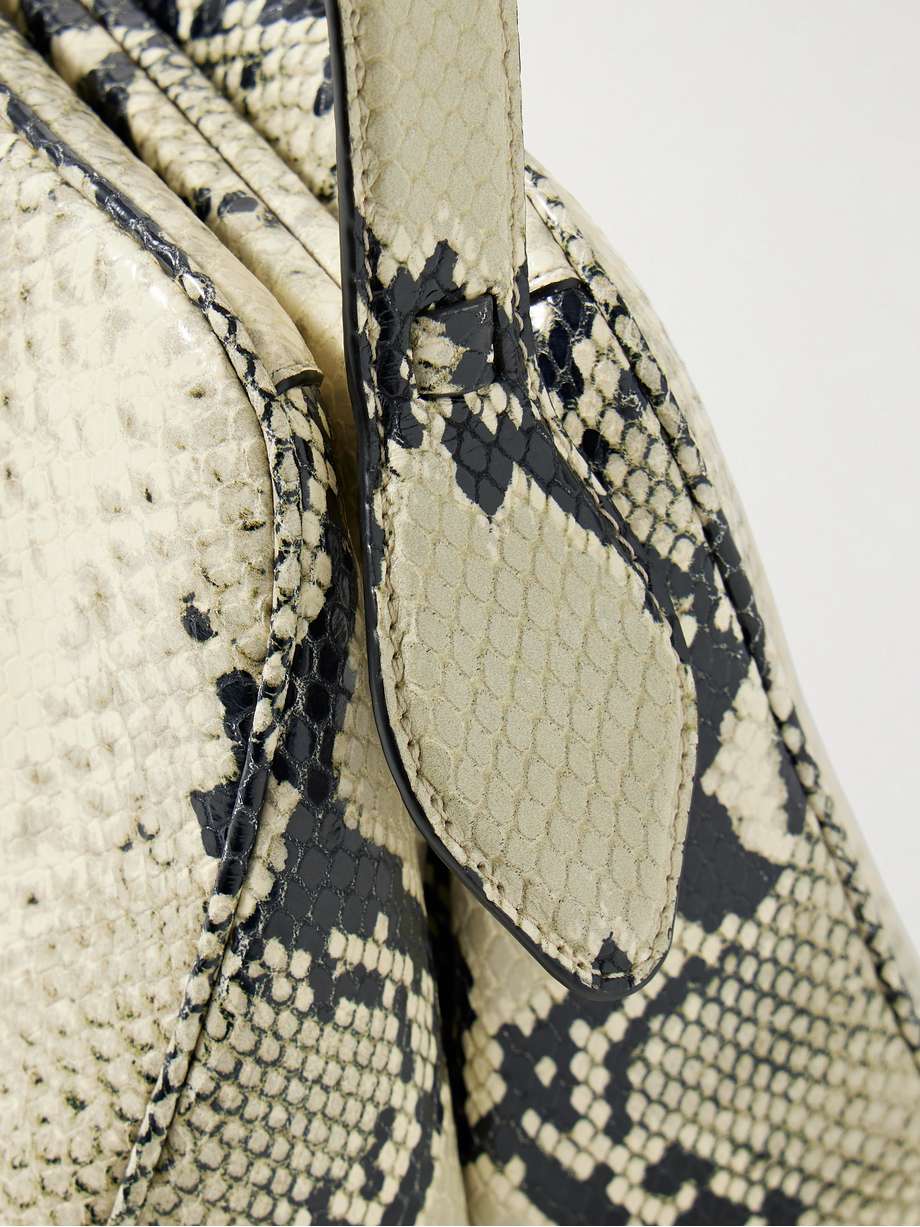 KHAITE Cate snake-effect leather tote | NET-A-PORTER