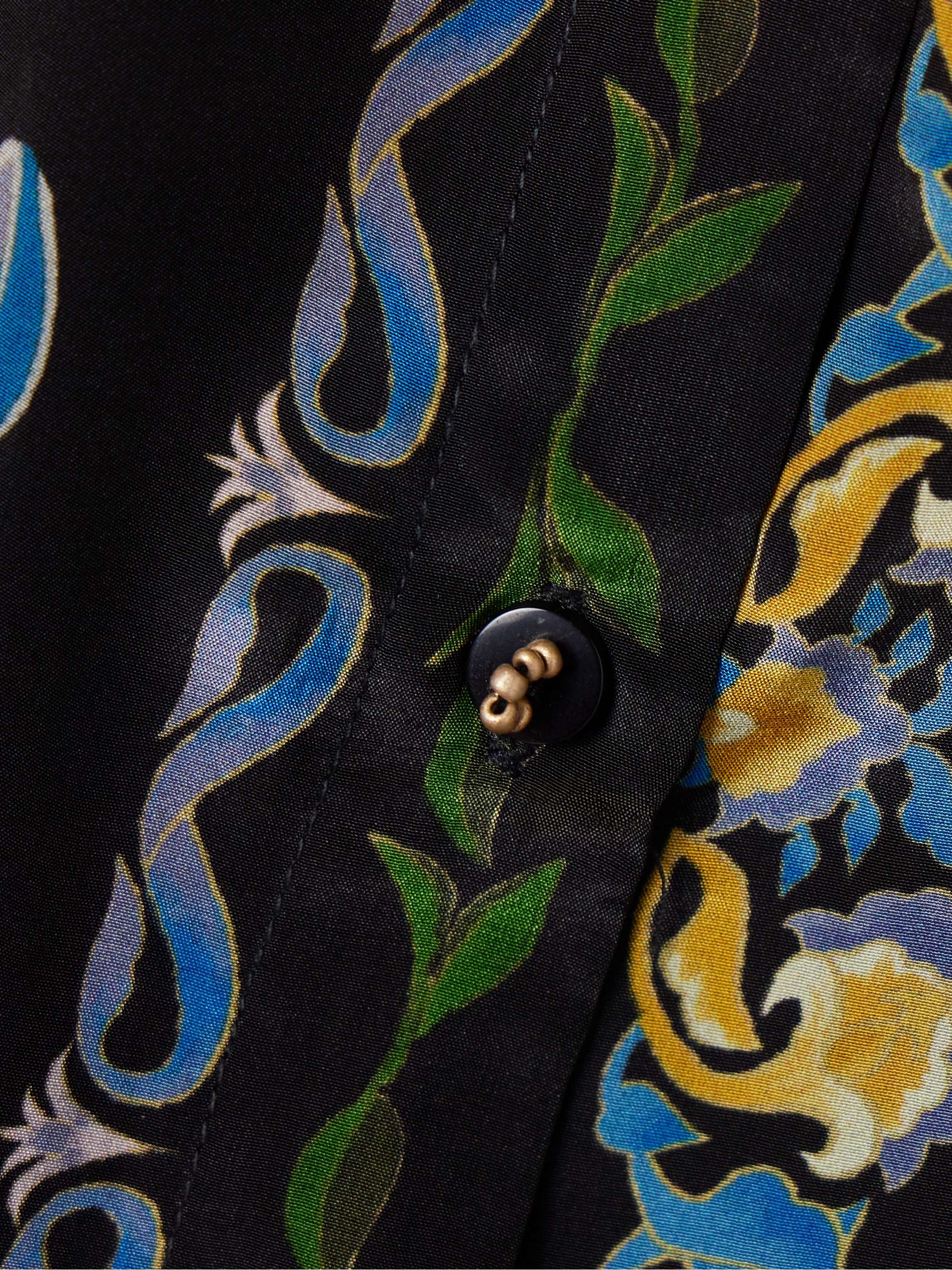 FARM RIO Printed crepe de chine shirt | NET-A-PORTER