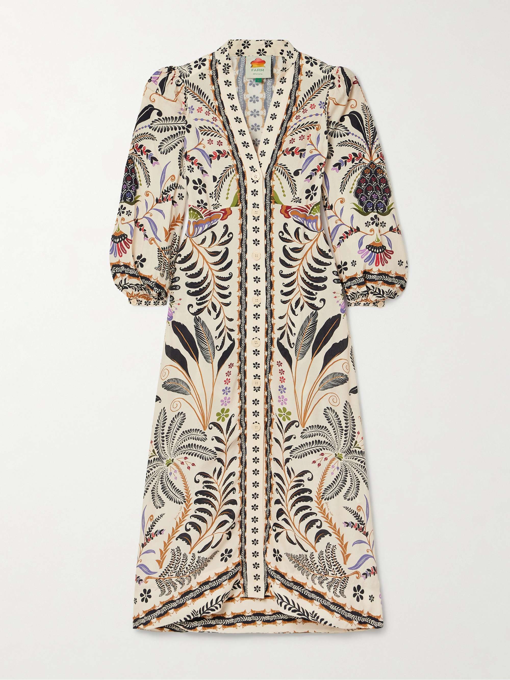 FARM RIO Printed crepe maxi dress | NET-A-PORTER