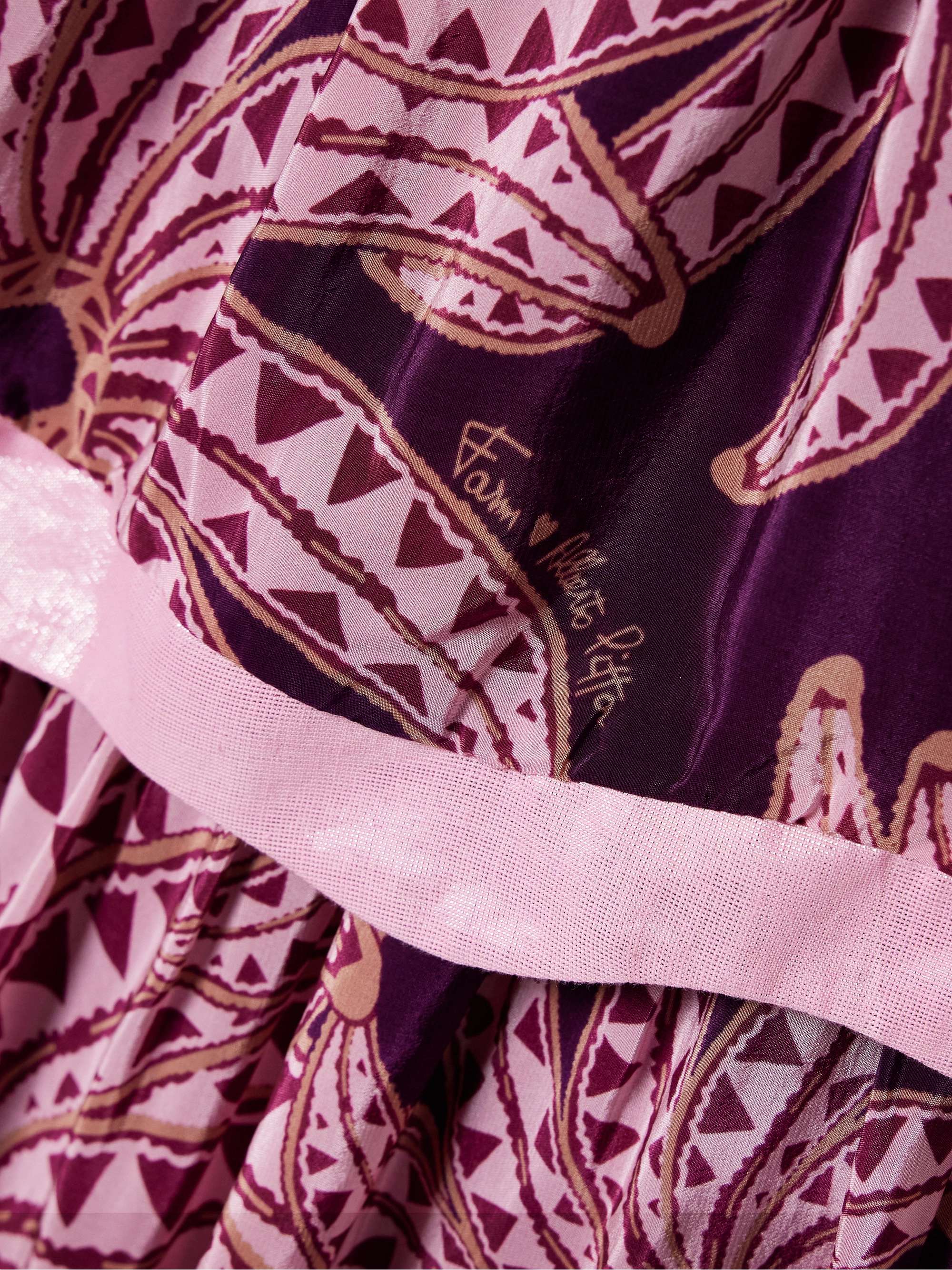 FARM RIO Strapless tiered metallic voile-trimmed printed crepe de chine ...