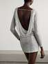 RETROFÊTE Danae draped embellished tulle mini dress | NET-A-PORTER