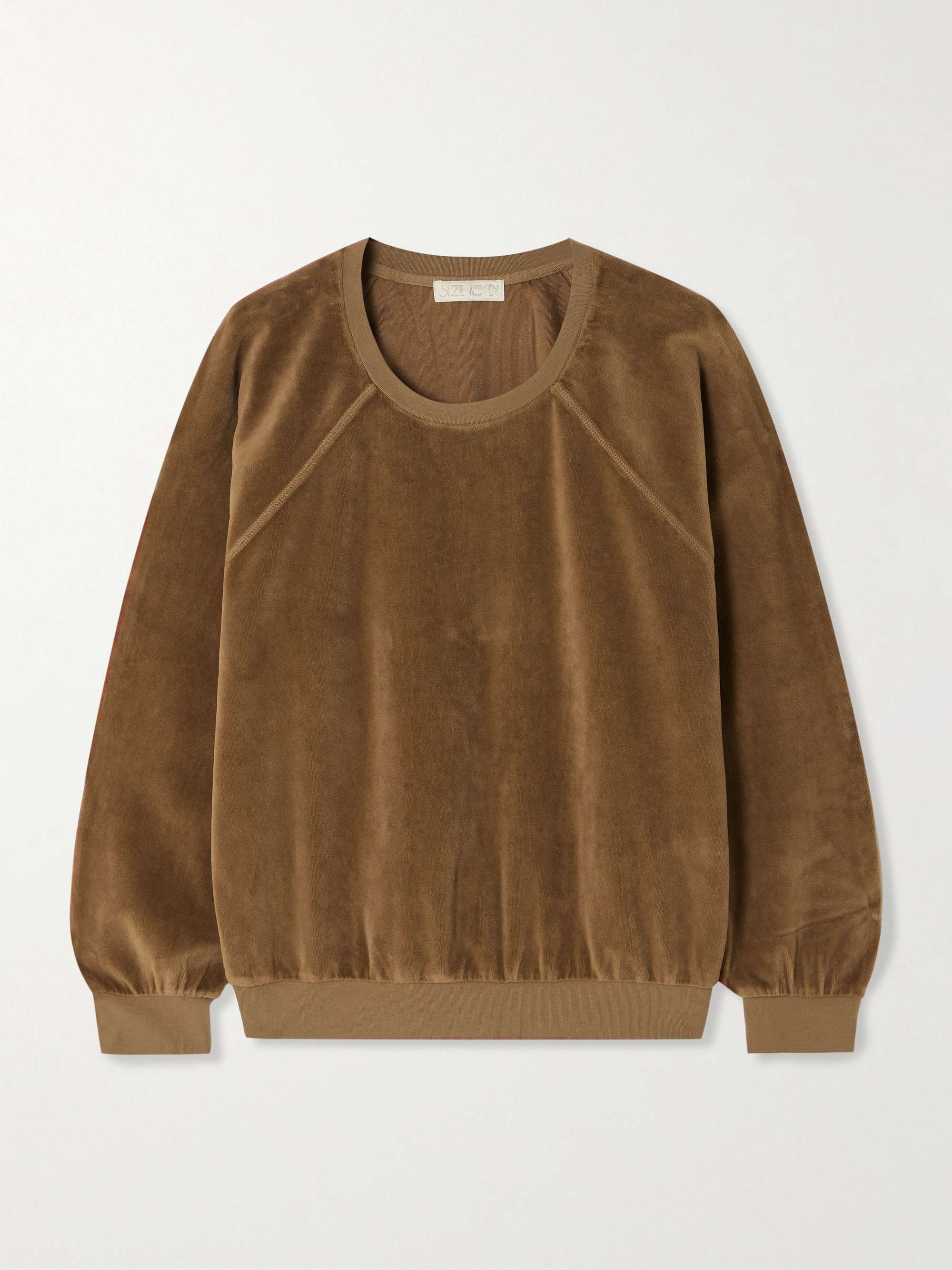 SUZIE KONDI Cotton-blend velour sweater | NET-A-PORTER
