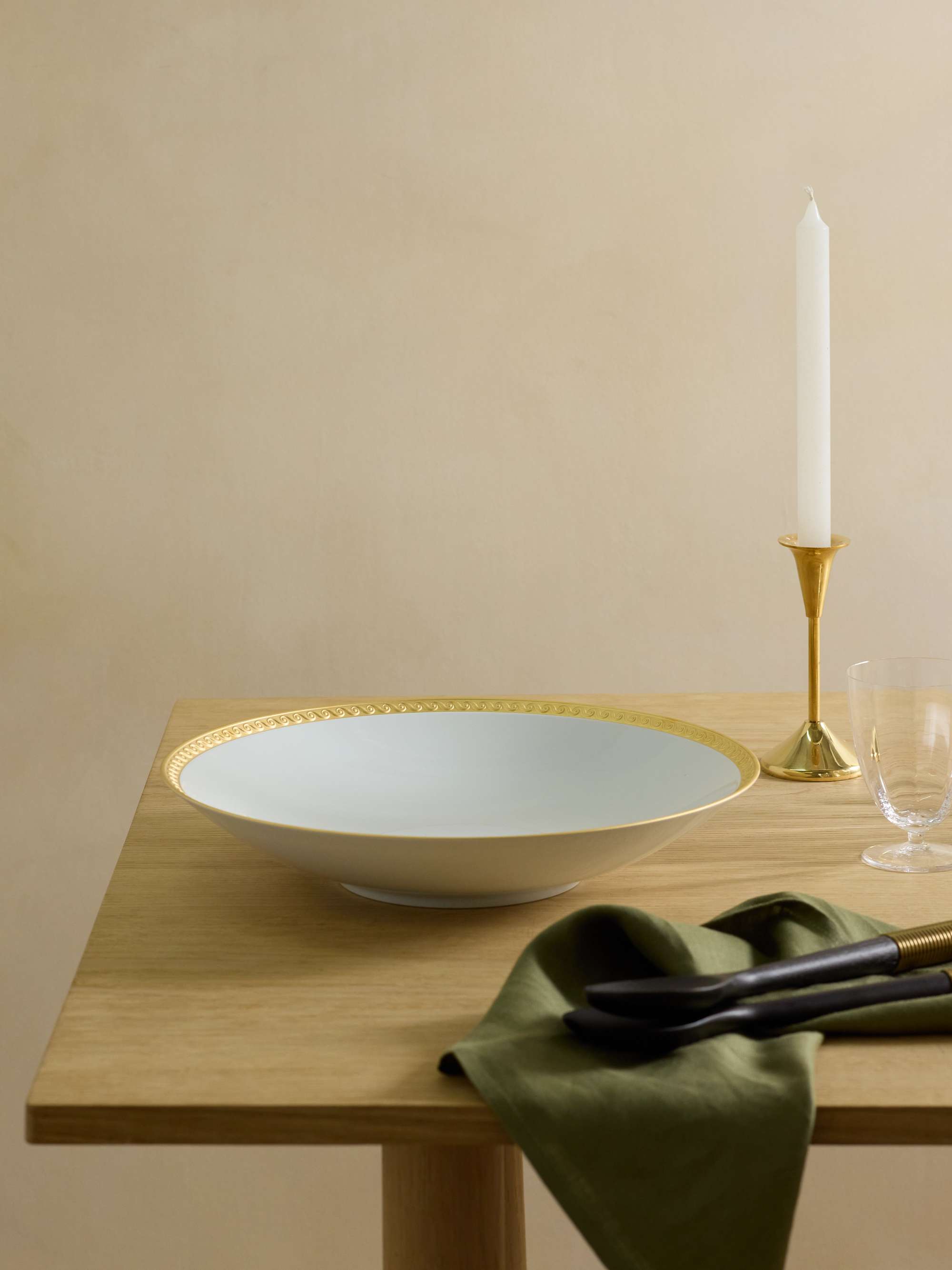 L'OBJET Neptune large gold-plated porcelain bowl | NET-A-PORTER