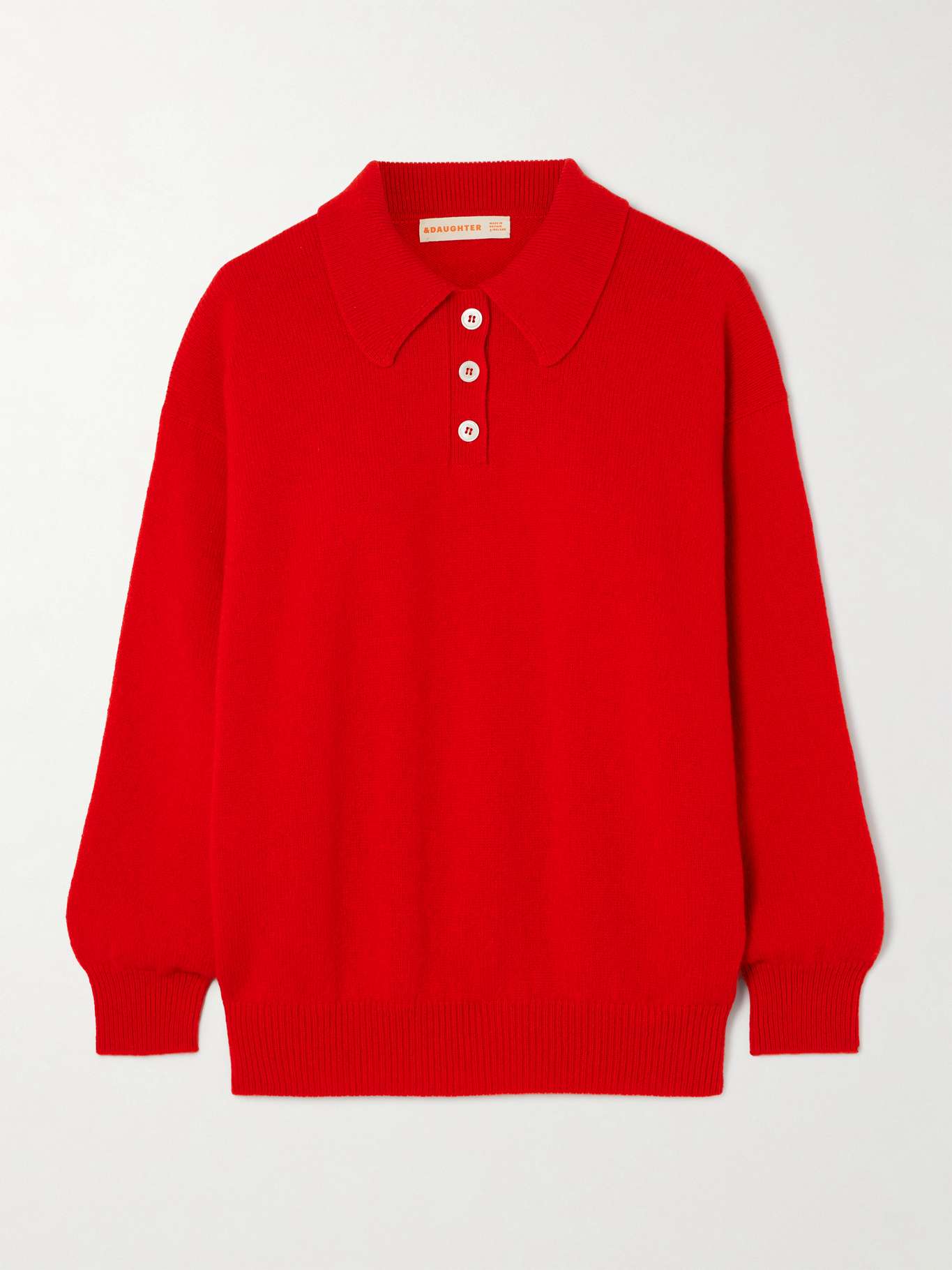 &DAUGHTER Edith wool polo sweater | NET-A-PORTER